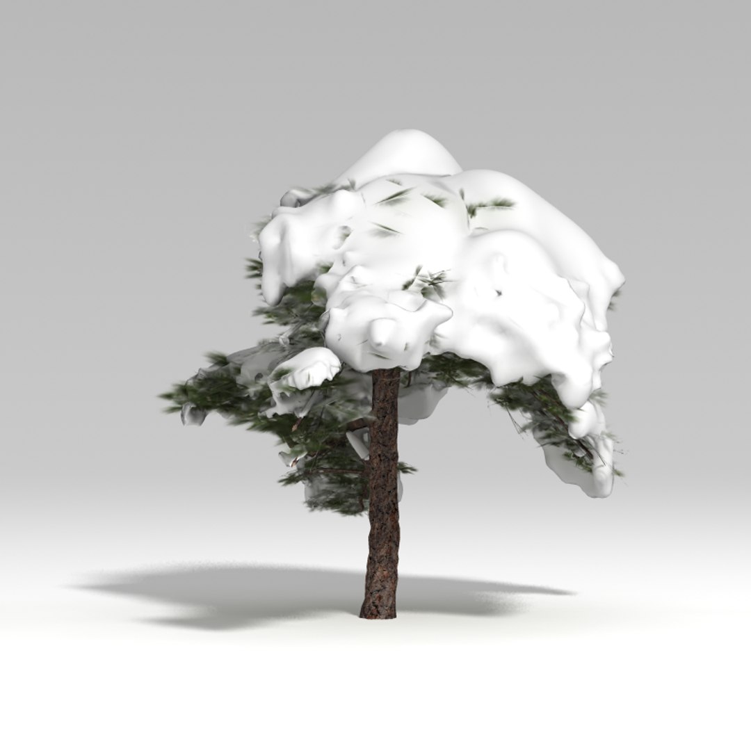 3d model snowtree tree snow