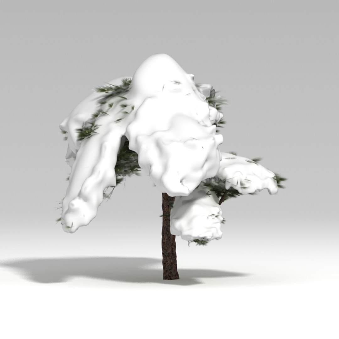 3d model snowtree tree snow