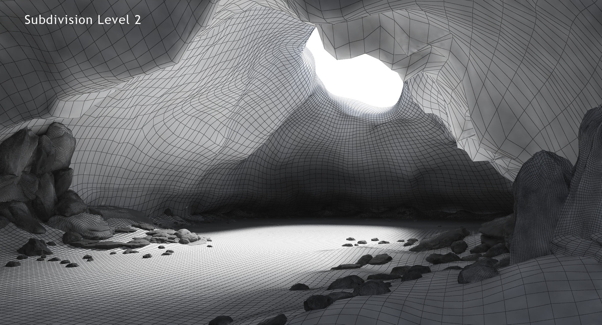 3D cave holes cavern rocks model - TurboSquid 1281712
