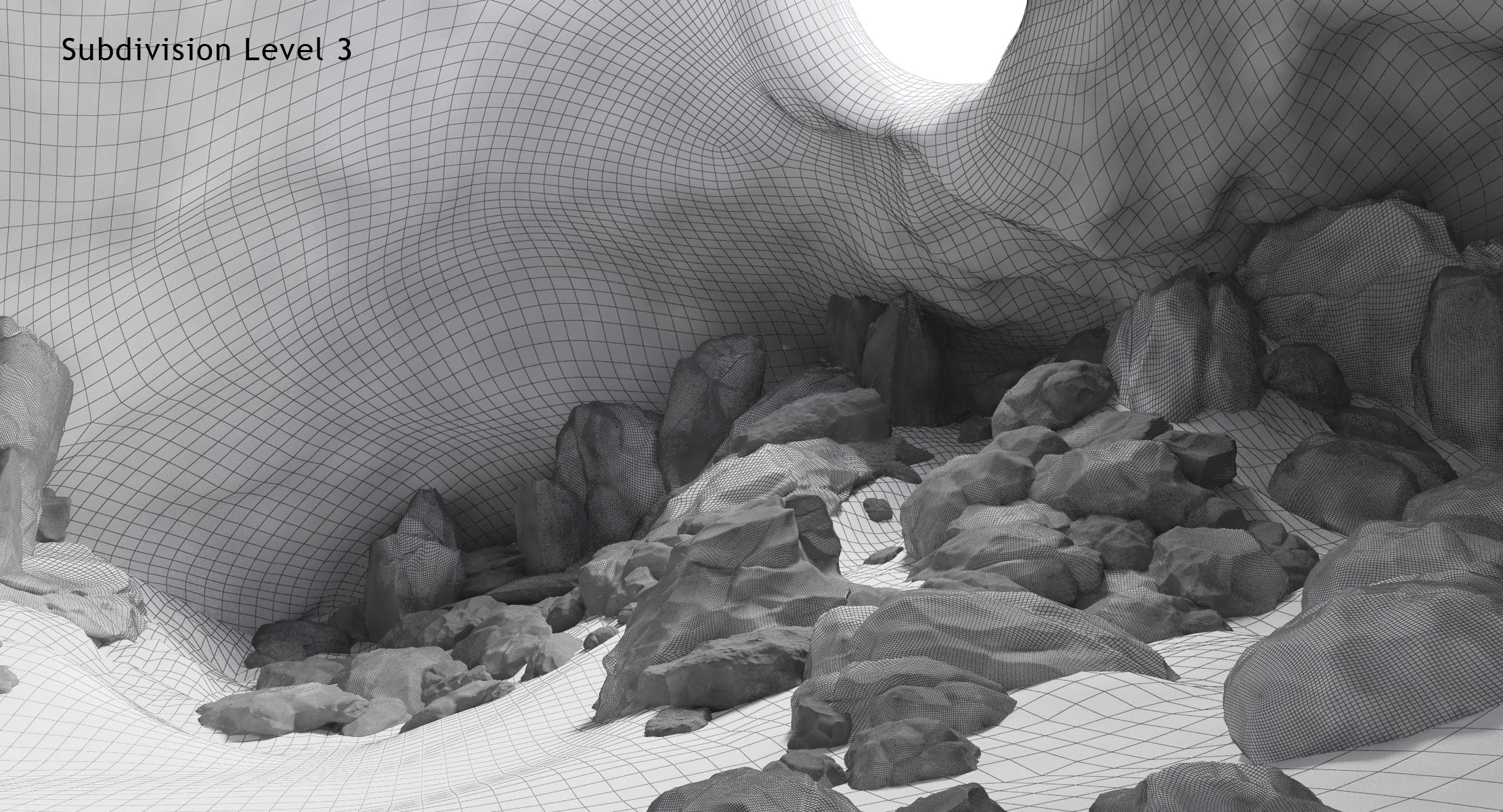 3D cave holes cavern rocks model - TurboSquid 1281712