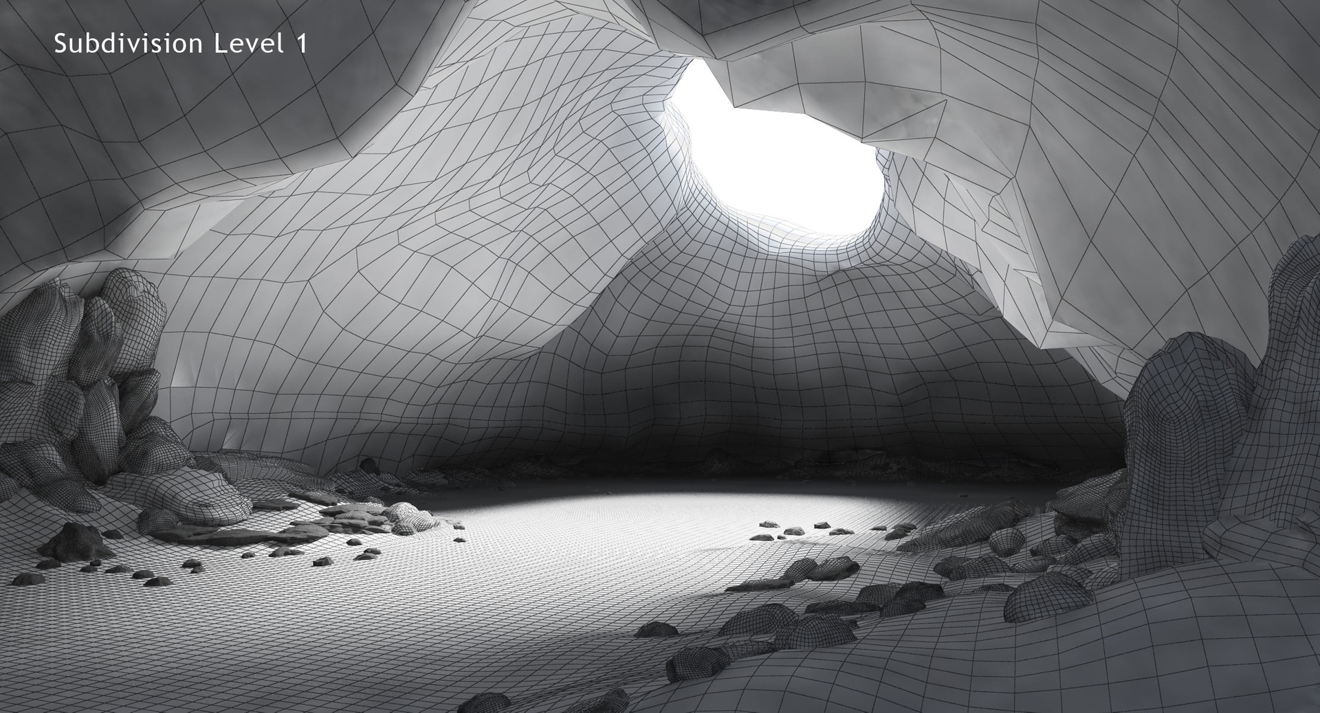 3D cave holes cavern rocks model - TurboSquid 1281712