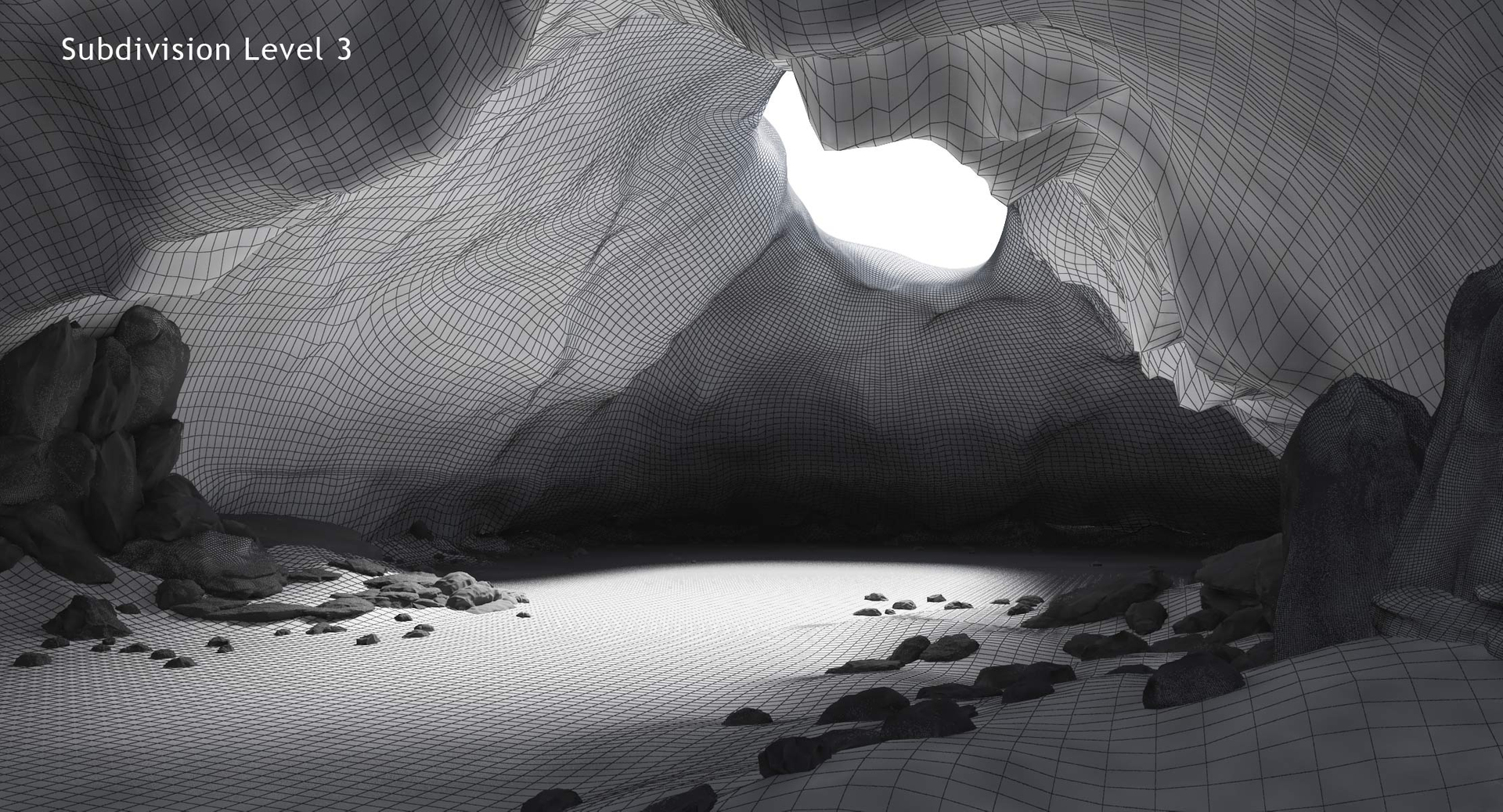 3D cave holes cavern rocks model - TurboSquid 1281712