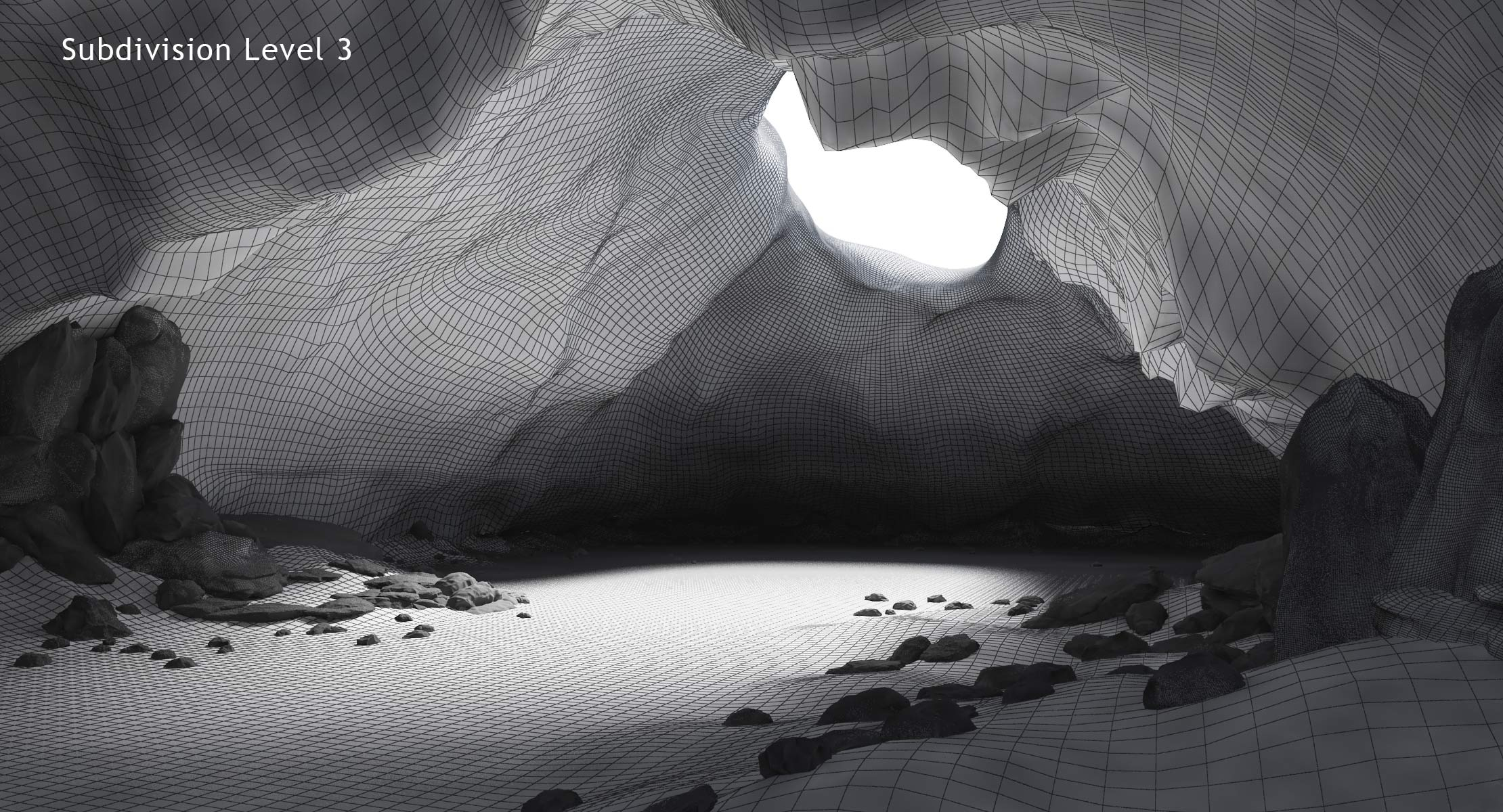 3D cave holes cavern rocks model - TurboSquid 1281712