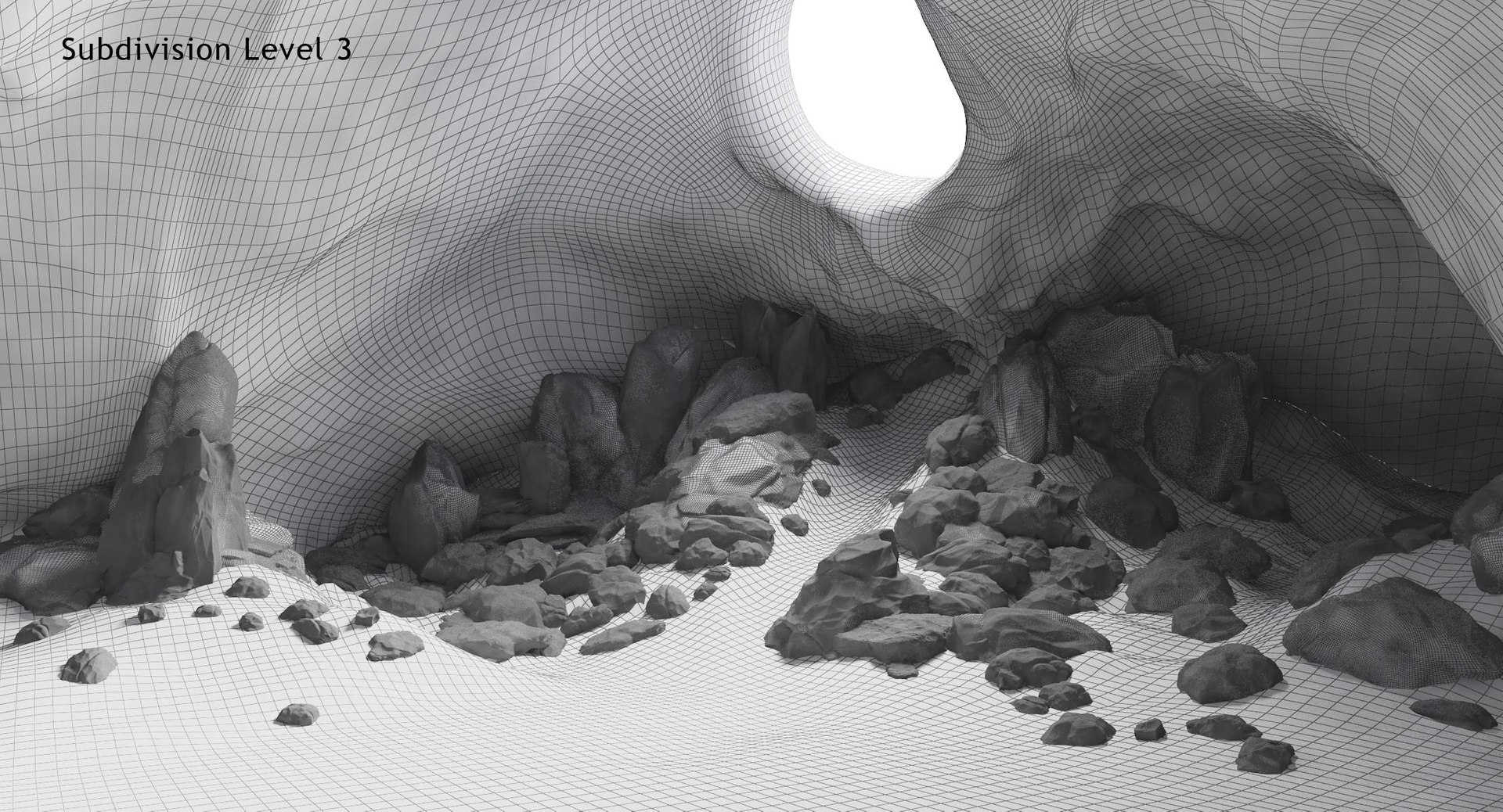 3D Cave Holes Cavern Rocks Model - TurboSquid 1281712