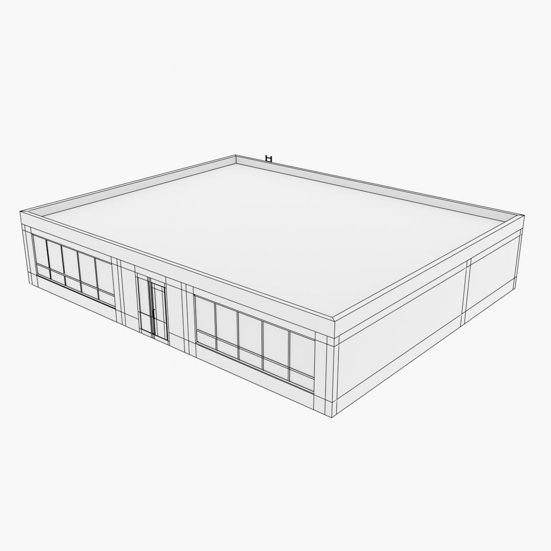 3D Building Store Shop Model - TurboSquid 1565294