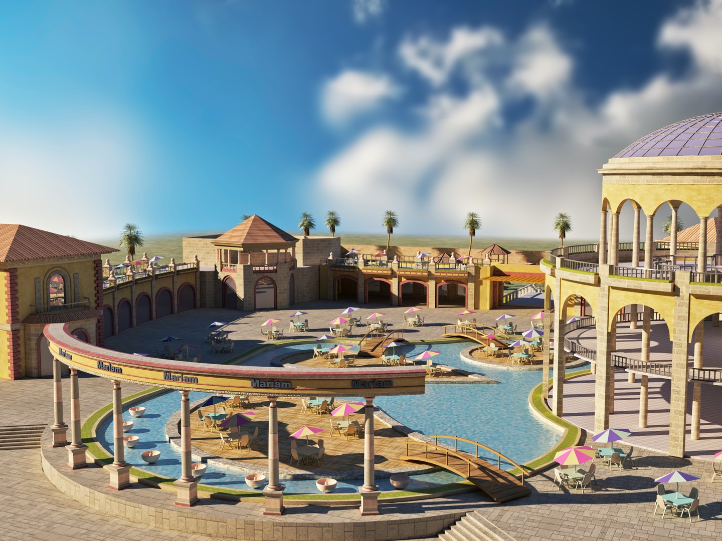 3D Model Tourist Resort - TurboSquid 1950303