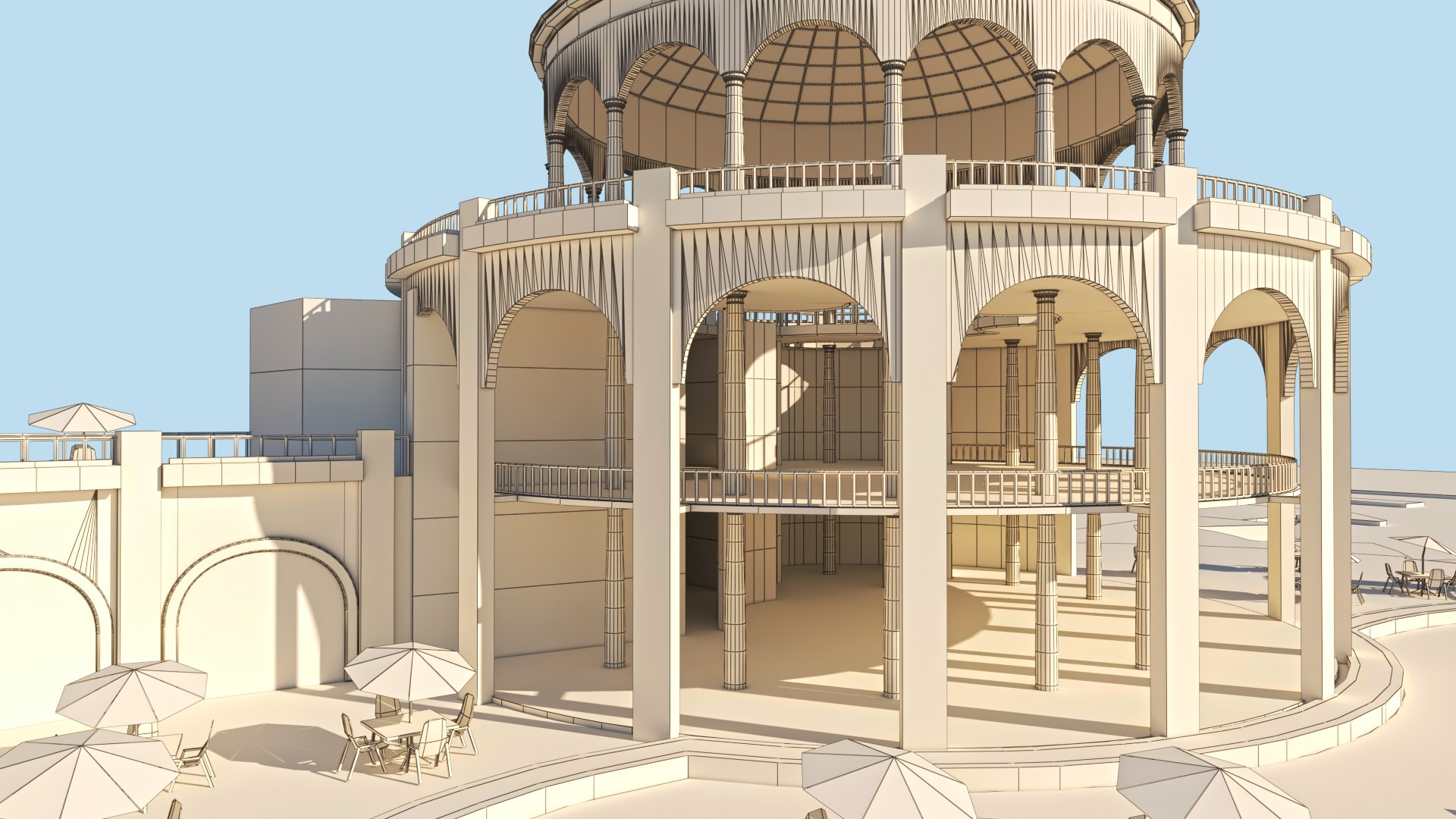 3D Model Tourist Resort - TurboSquid 1950303