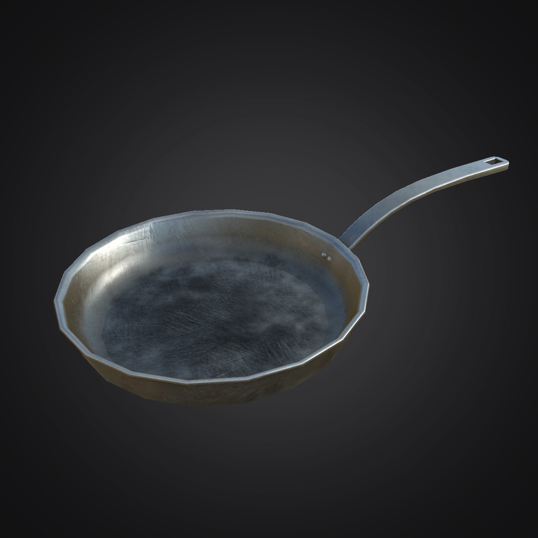 3D frying pan - pbr - TurboSquid 1216728