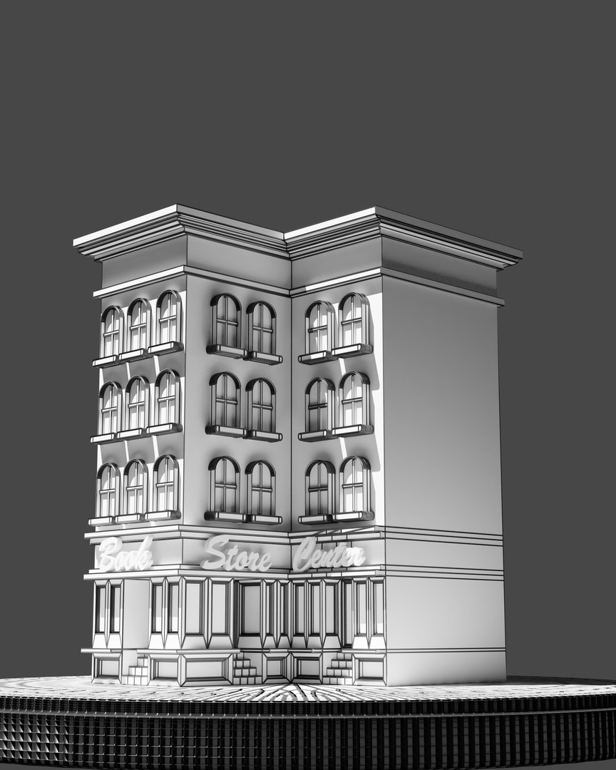 Free 3D Book Store Center Free 3D Model - TurboSquid 1767033