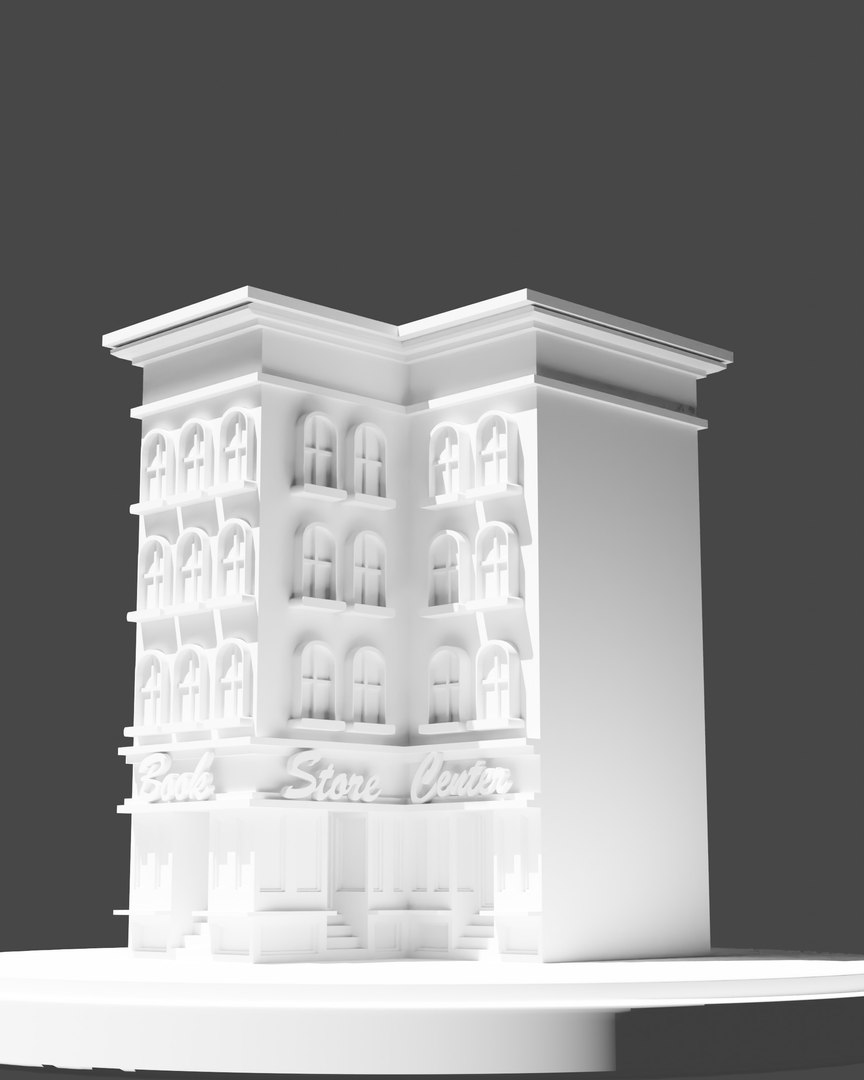 Free 3D Book Store Center Free 3D Model - TurboSquid 1767033
