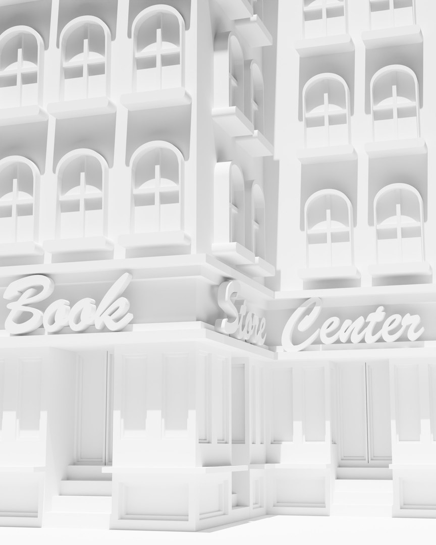 Free 3D Book Store Center Free 3D Model - TurboSquid 1767033