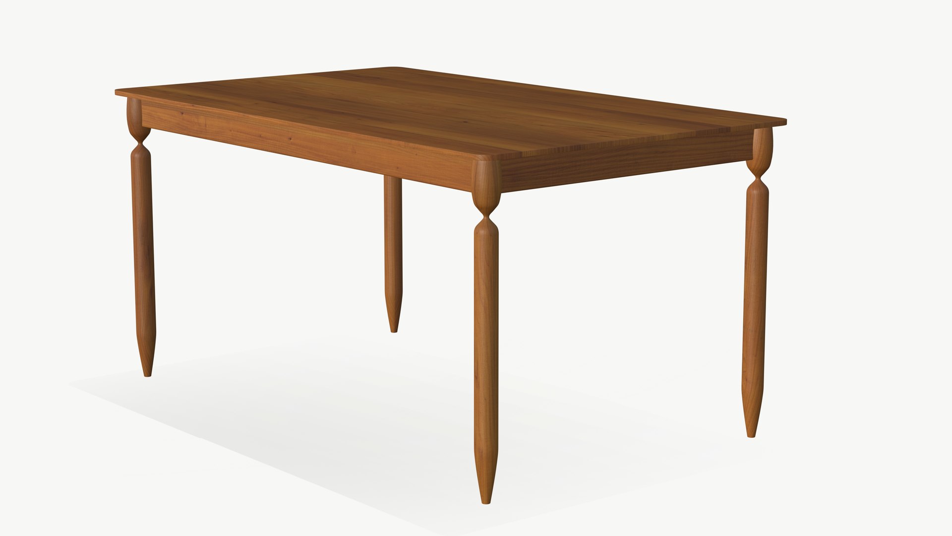 3D Dining Table Wooden Modern - TurboSquid 2011532