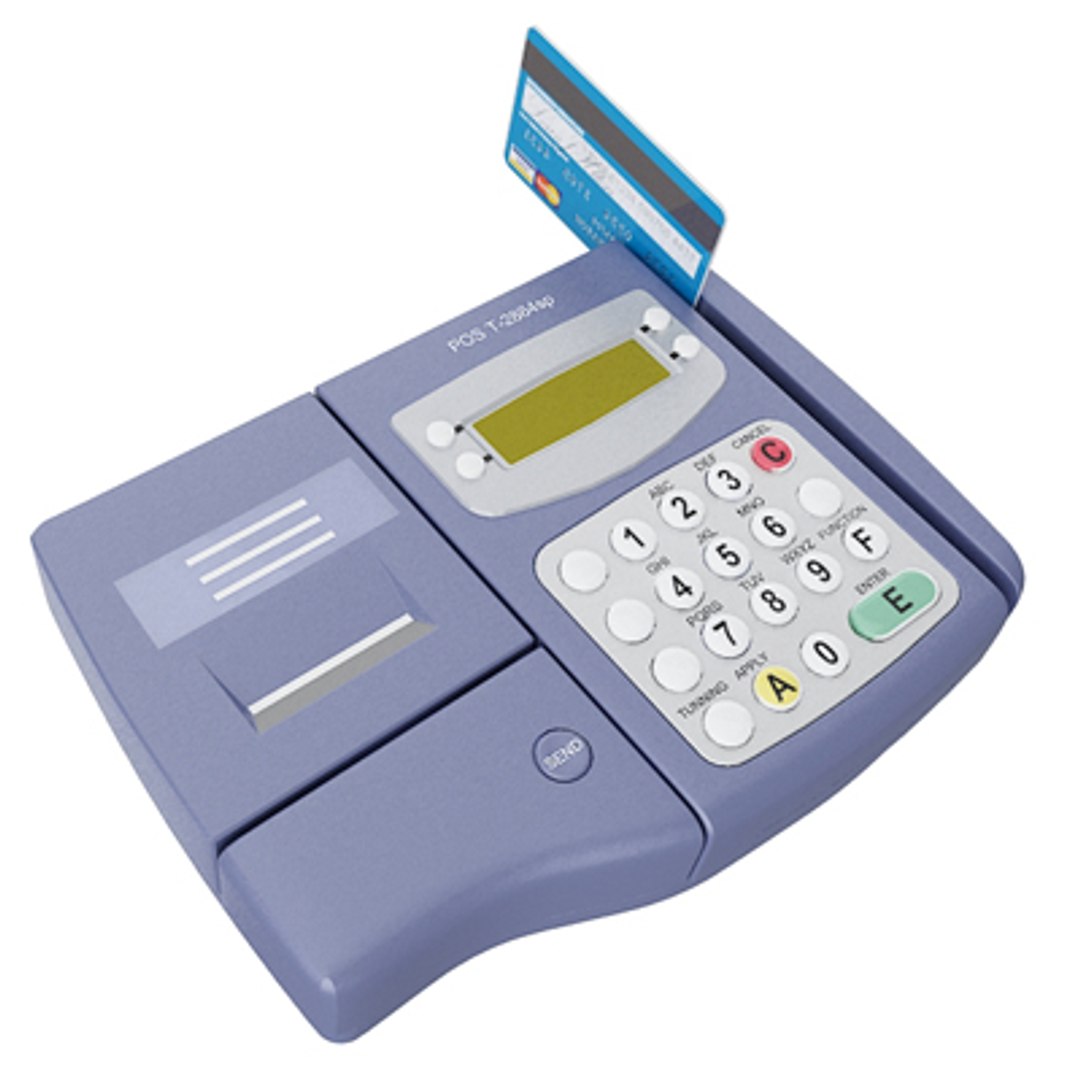 Pos Card Reader Machine 3d Model