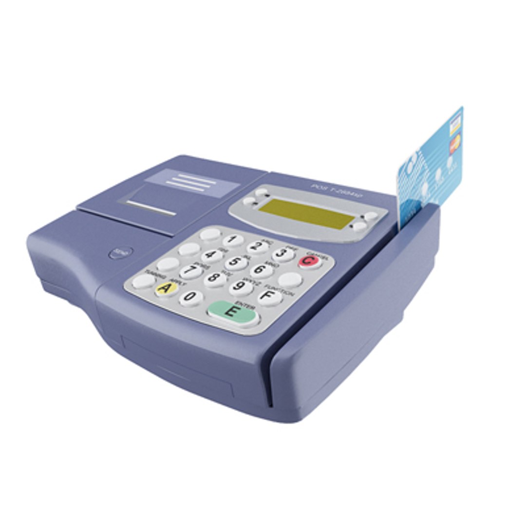 Pos Card Reader Machine 3d Model