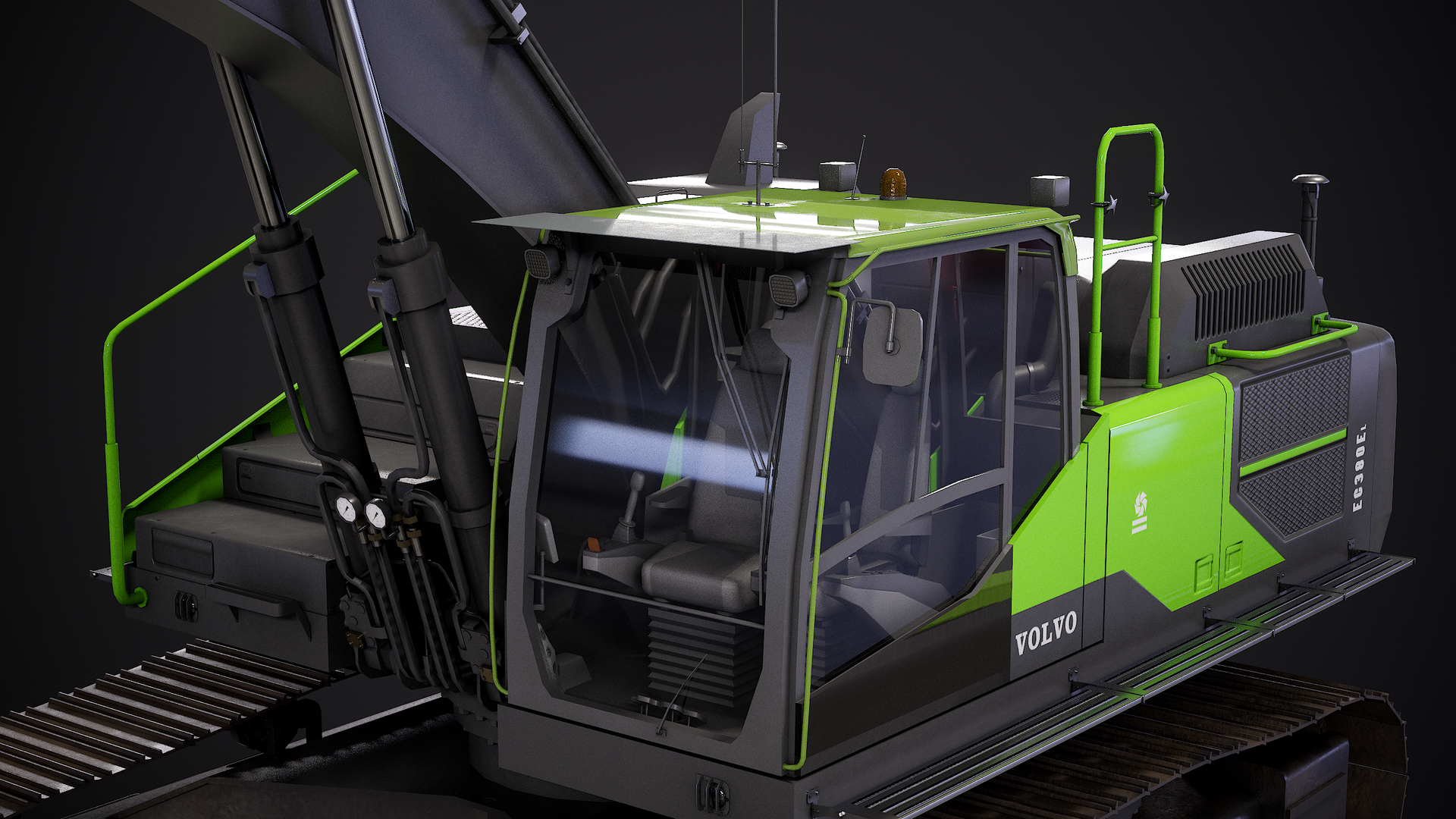 Hydraulic excavator 3D model - TurboSquid 1680241