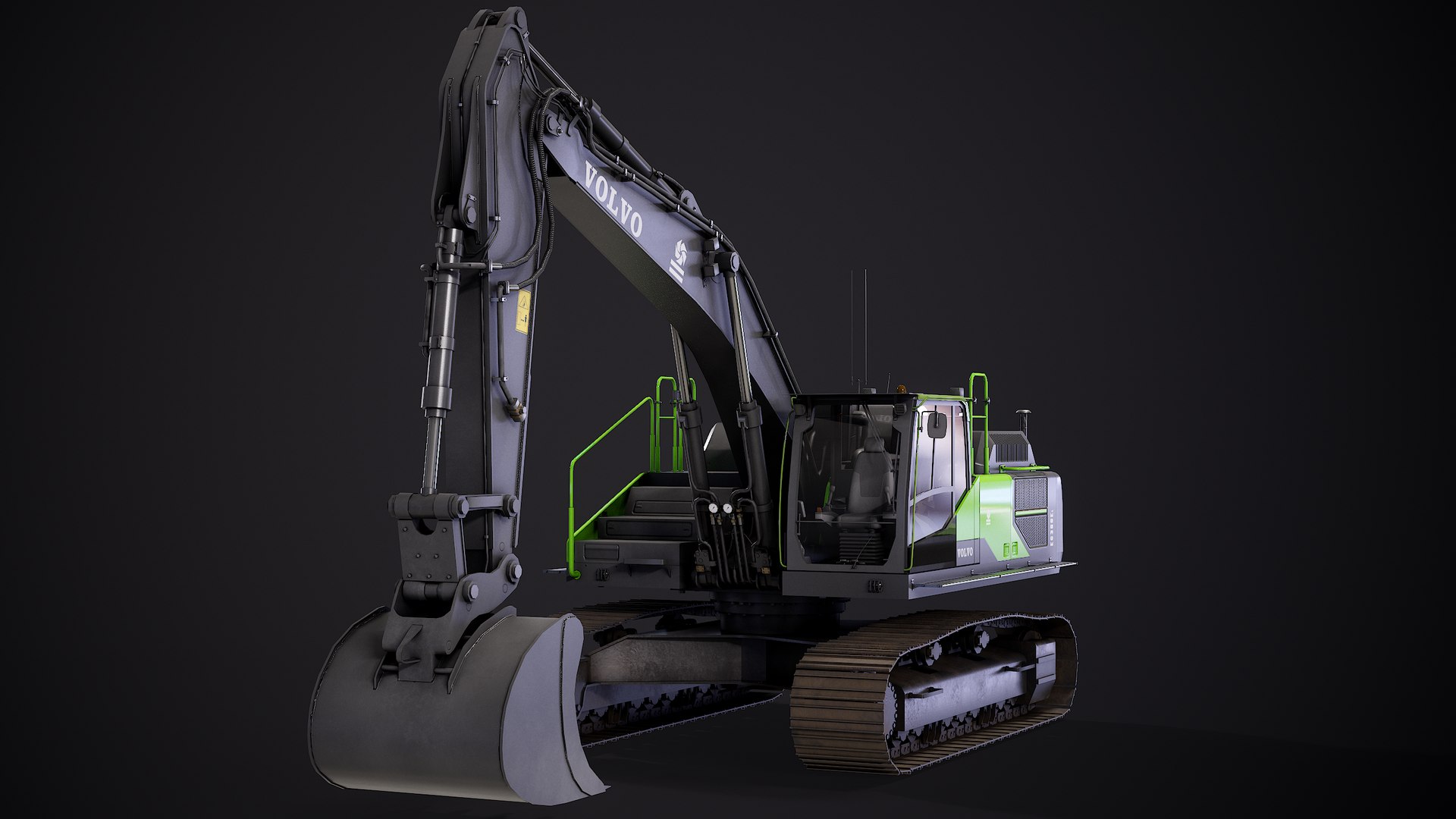 Hydraulic Excavator 3D Model - TurboSquid 1680241