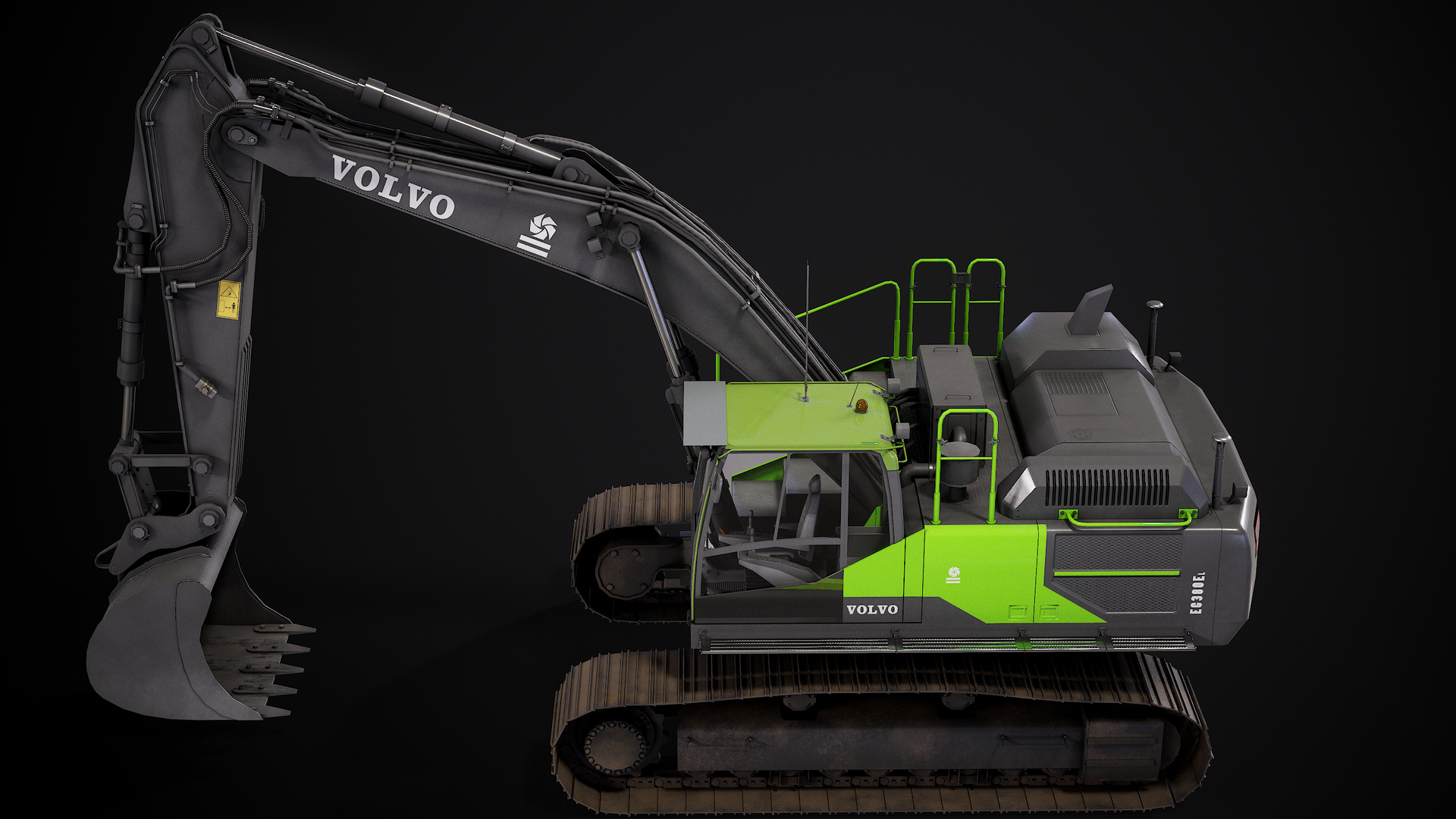 Hydraulic excavator 3D model - TurboSquid 1680241