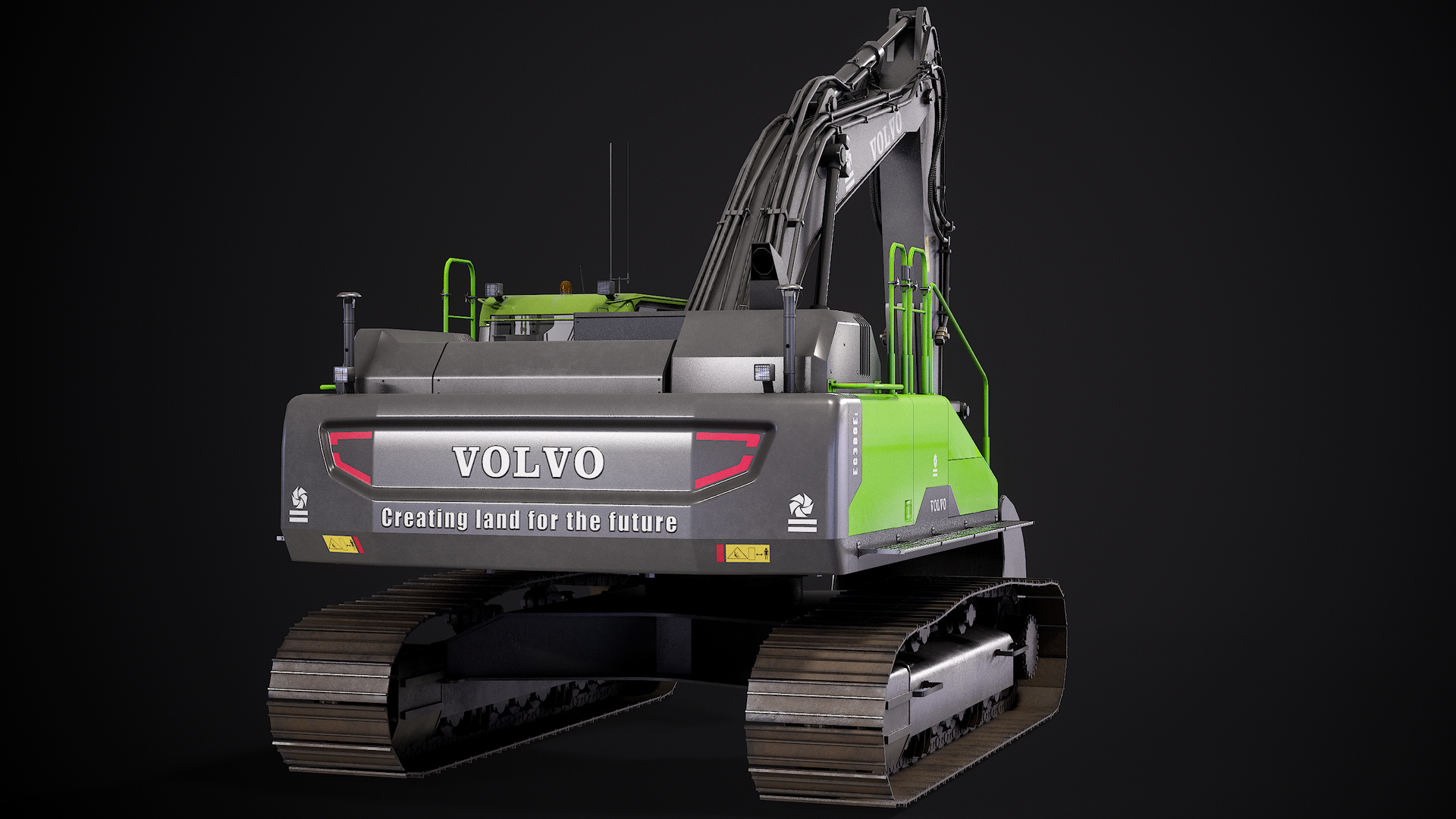 Hydraulic excavator 3D model - TurboSquid 1680241