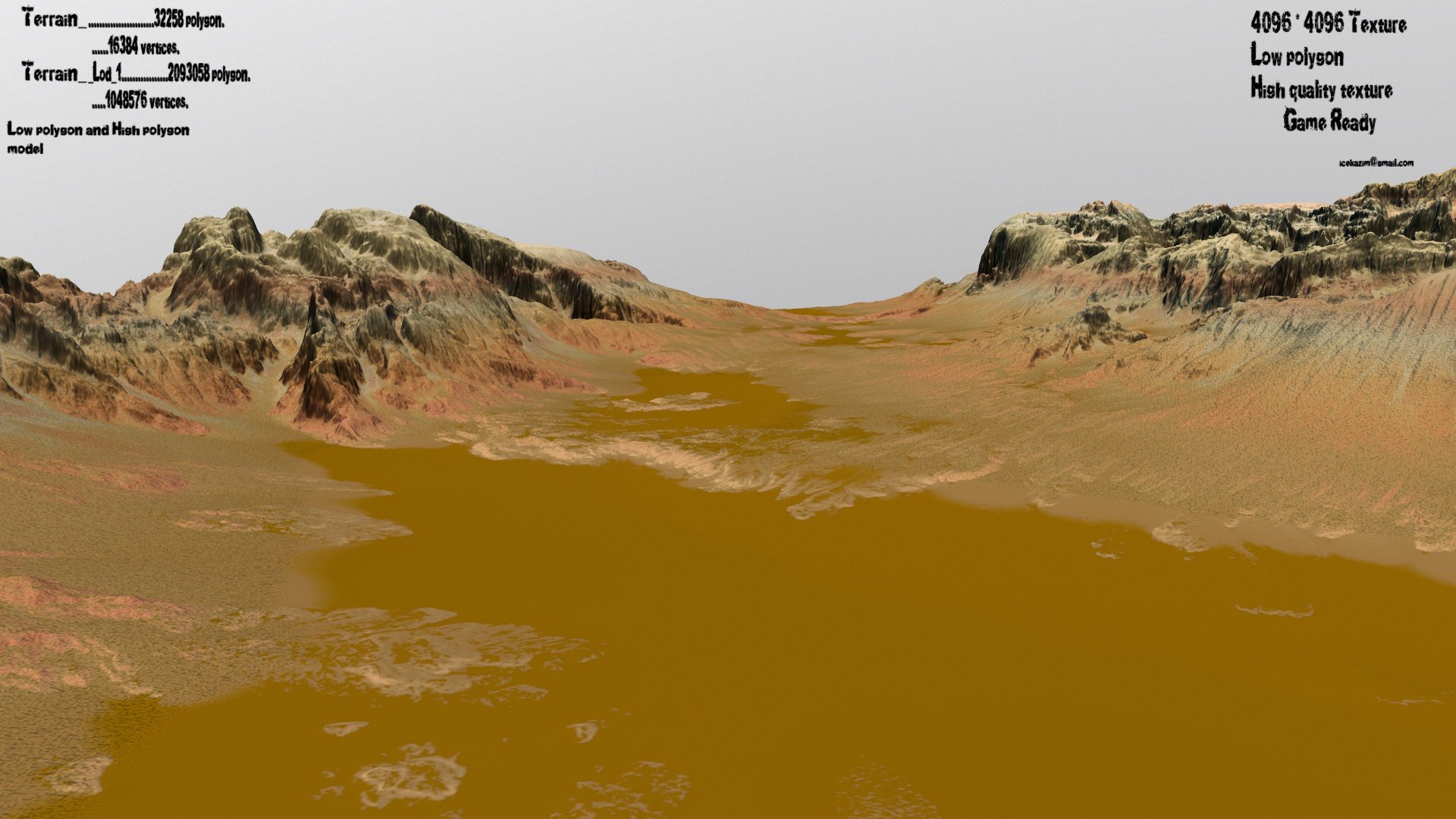 3D terrain mars - TurboSquid 1262290