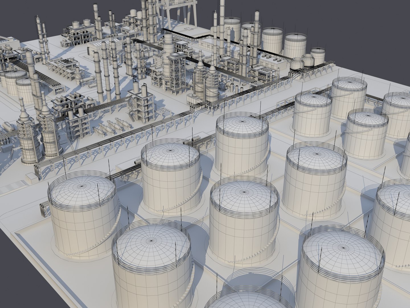 Chemical Plant 3D Model - TurboSquid 2387356