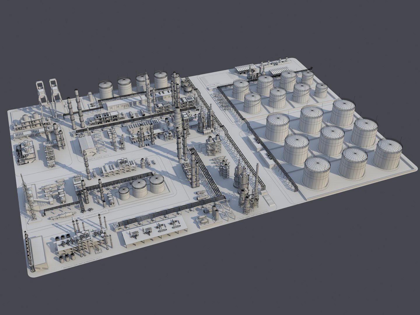 Chemical Plant 3D Model - TurboSquid 2387356