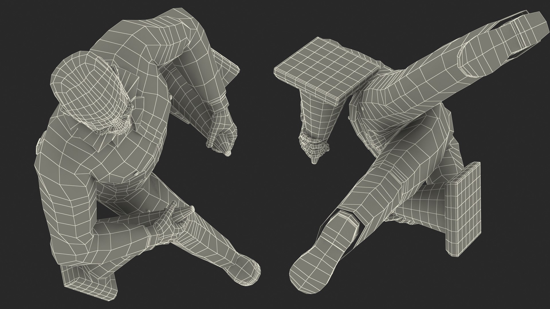 3D African American Road Worker Model - TurboSquid 1702731