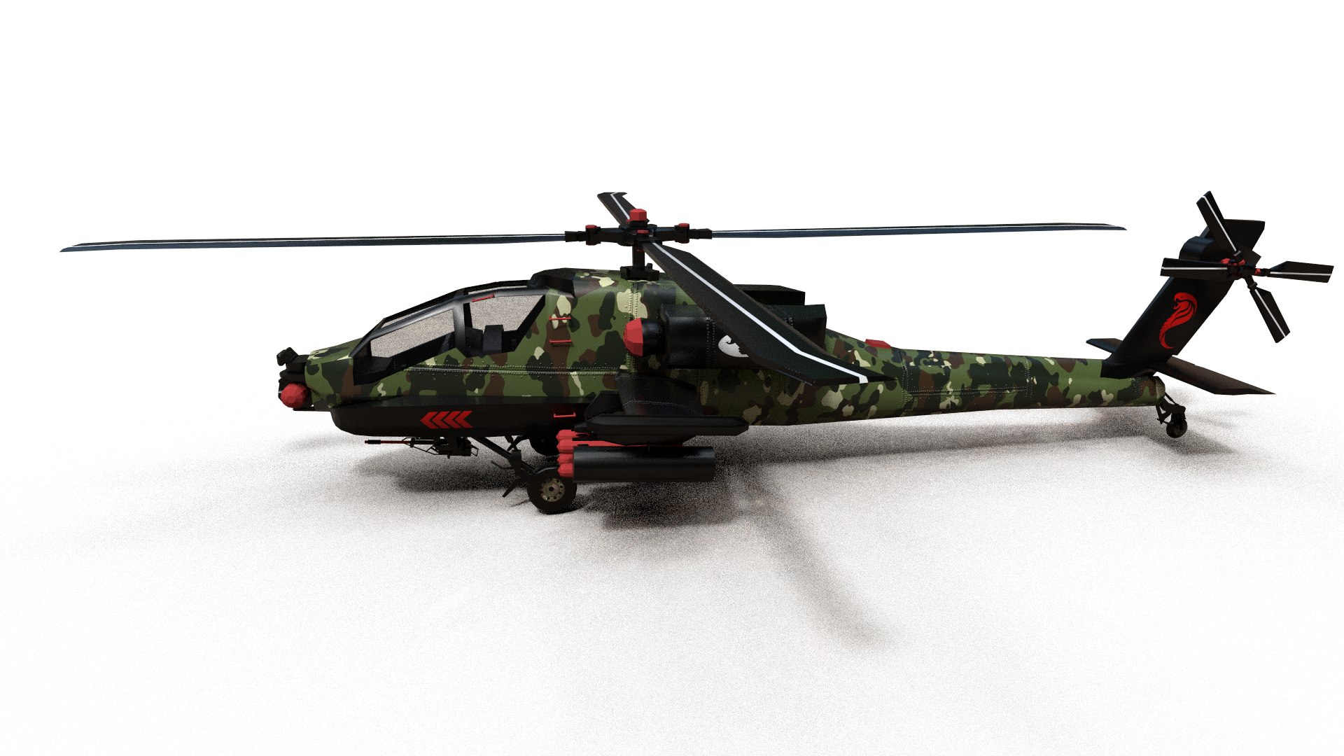 Low Polly Military Helicopter With 4K PBR Texture 3D Model - TurboSquid ...