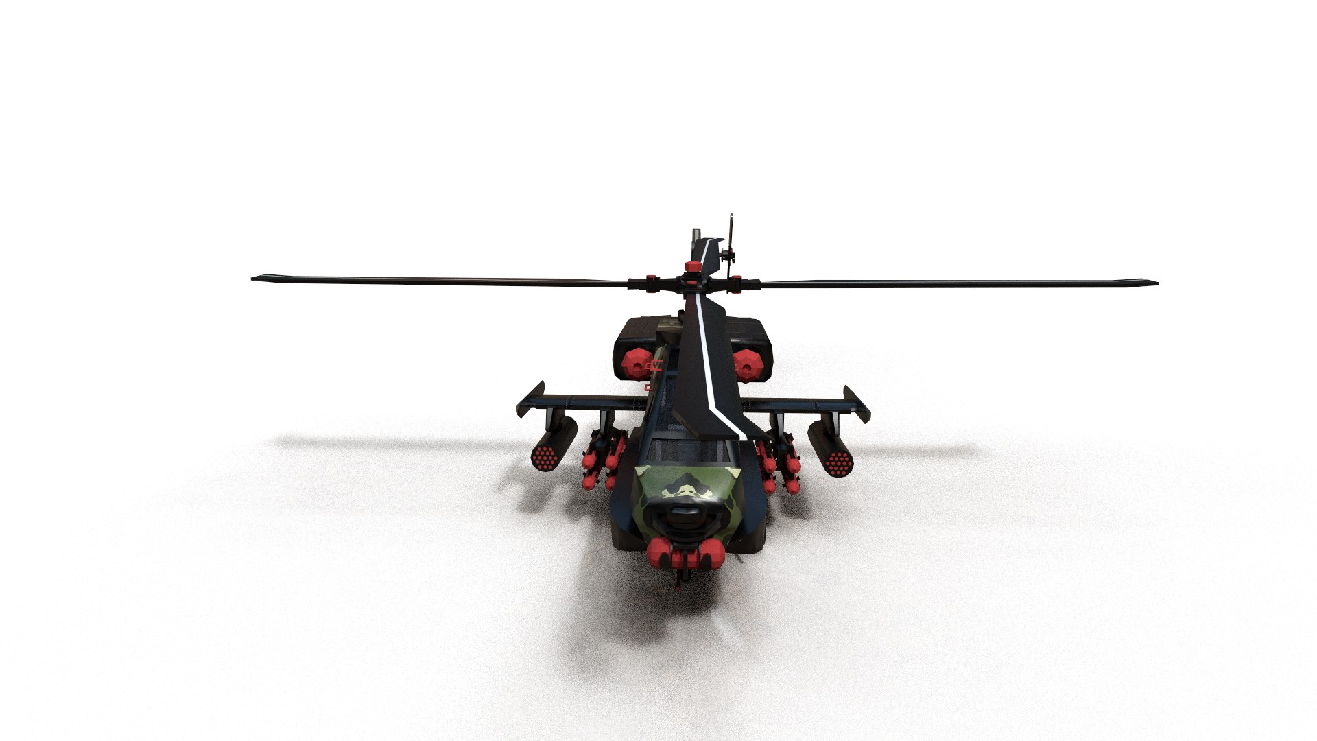Low Polly Military Helicopter With 4K PBR Texture 3D Model - TurboSquid ...