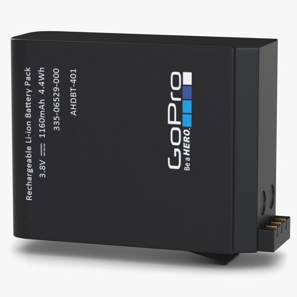 3d model gopro 4 battery