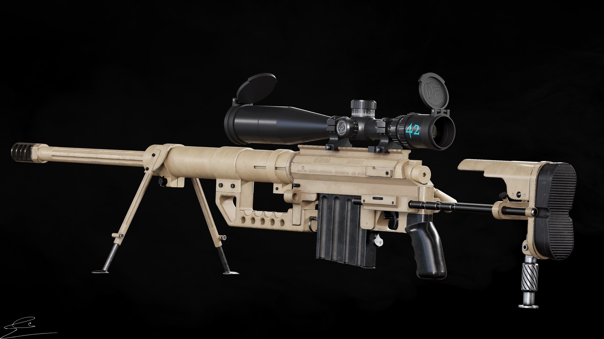 3D Model Cheytac M200 Gamerady Model Low-poly 3D Model - TurboSquid 2170664