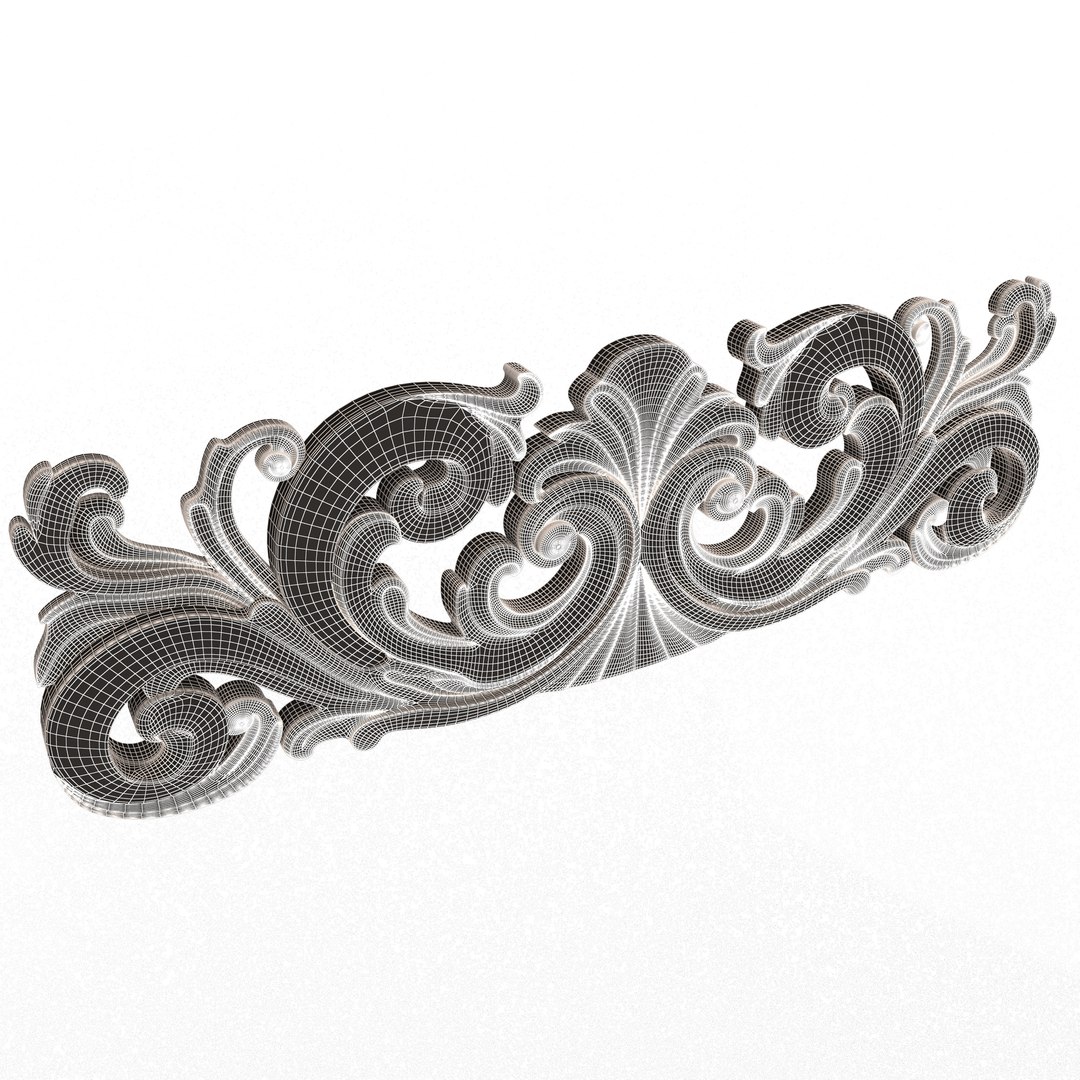 Carved Plaster Molding Decoration 023 3D - TurboSquid 1954236