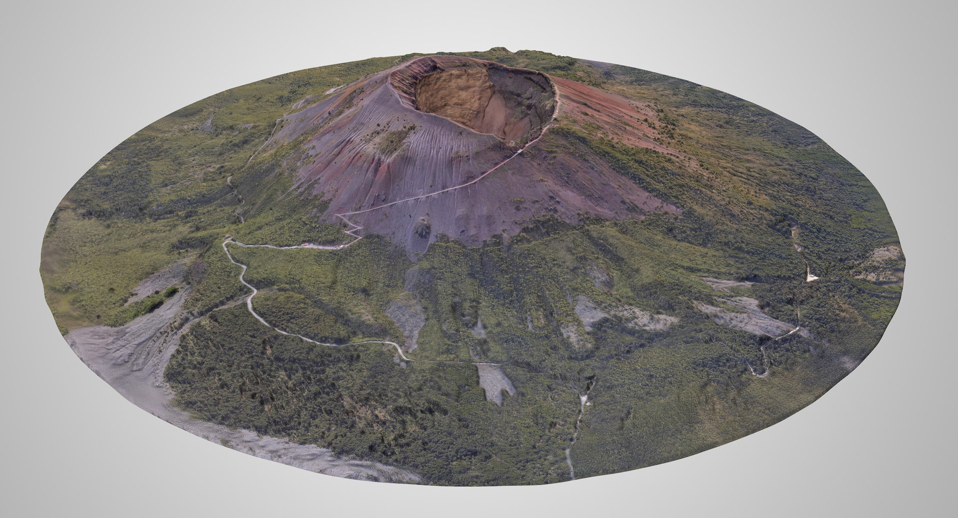 Vesuvius volcano crater 3D model - TurboSquid 1373499