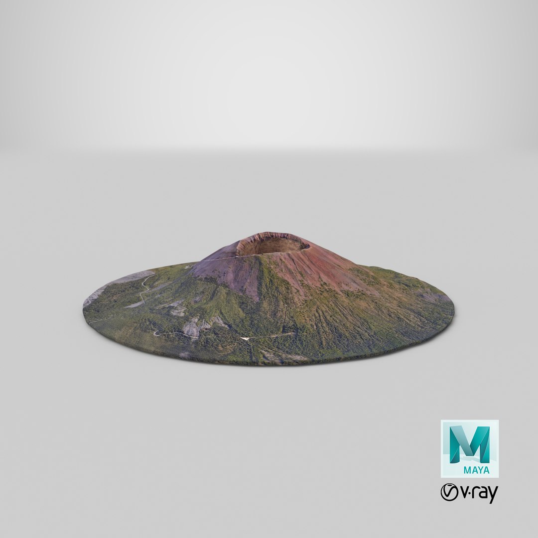Vesuvius volcano crater 3D model - TurboSquid 1373499