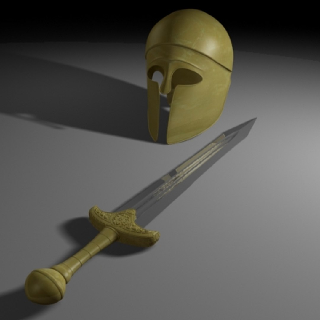 greek sword helmet max
