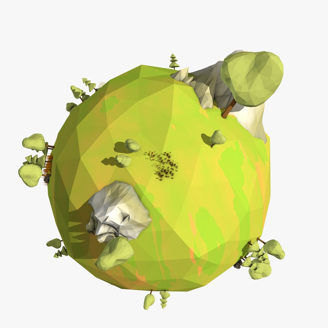 Cartoon Planet 3d Model