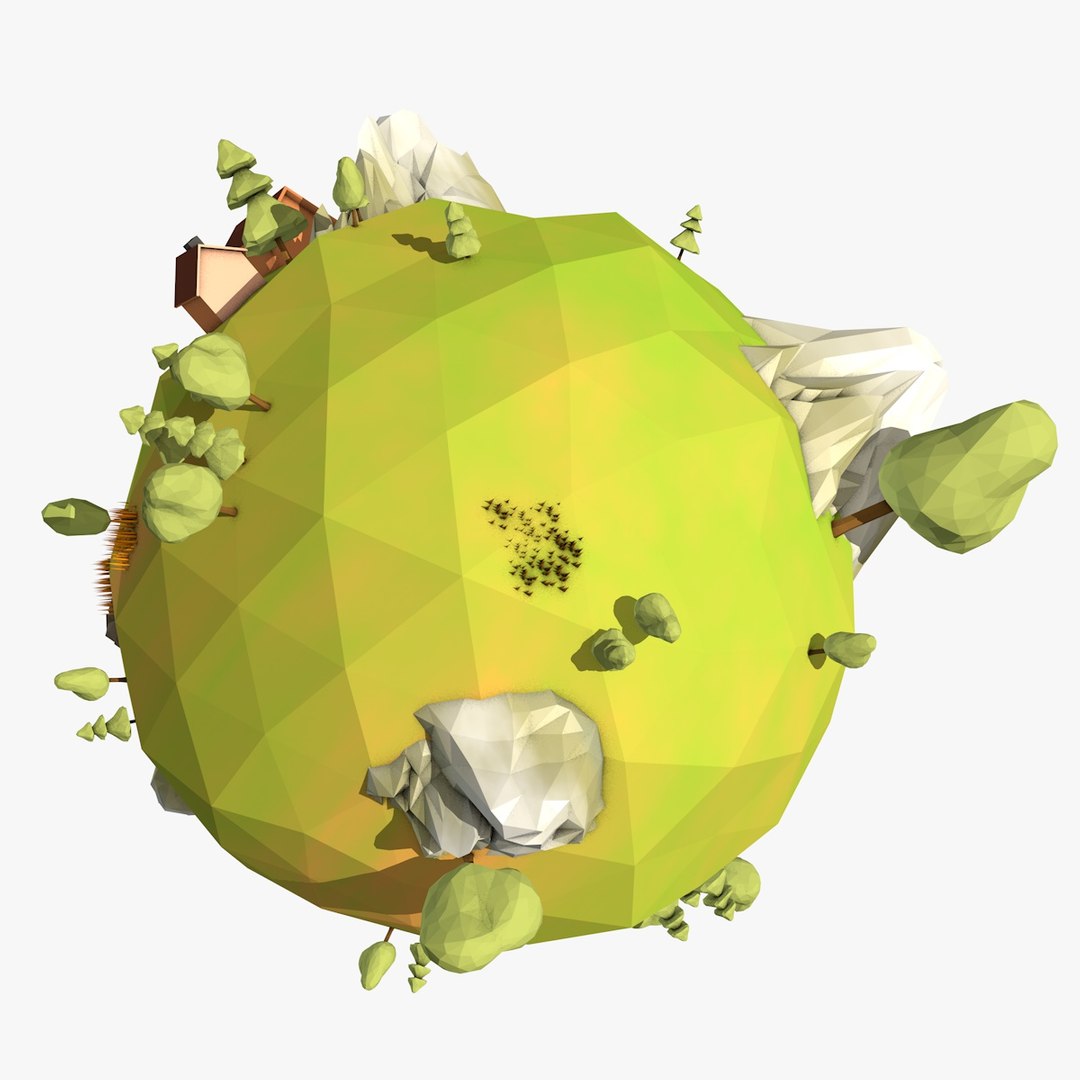 Cartoon Planet 3d Model