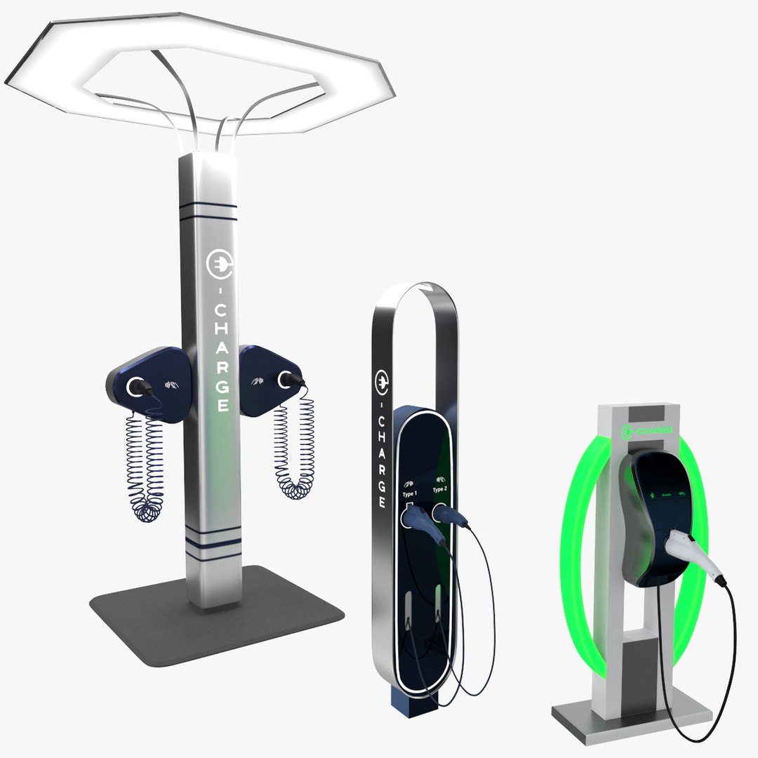 Electric Car Chargers 3D model - TurboSquid 1819937