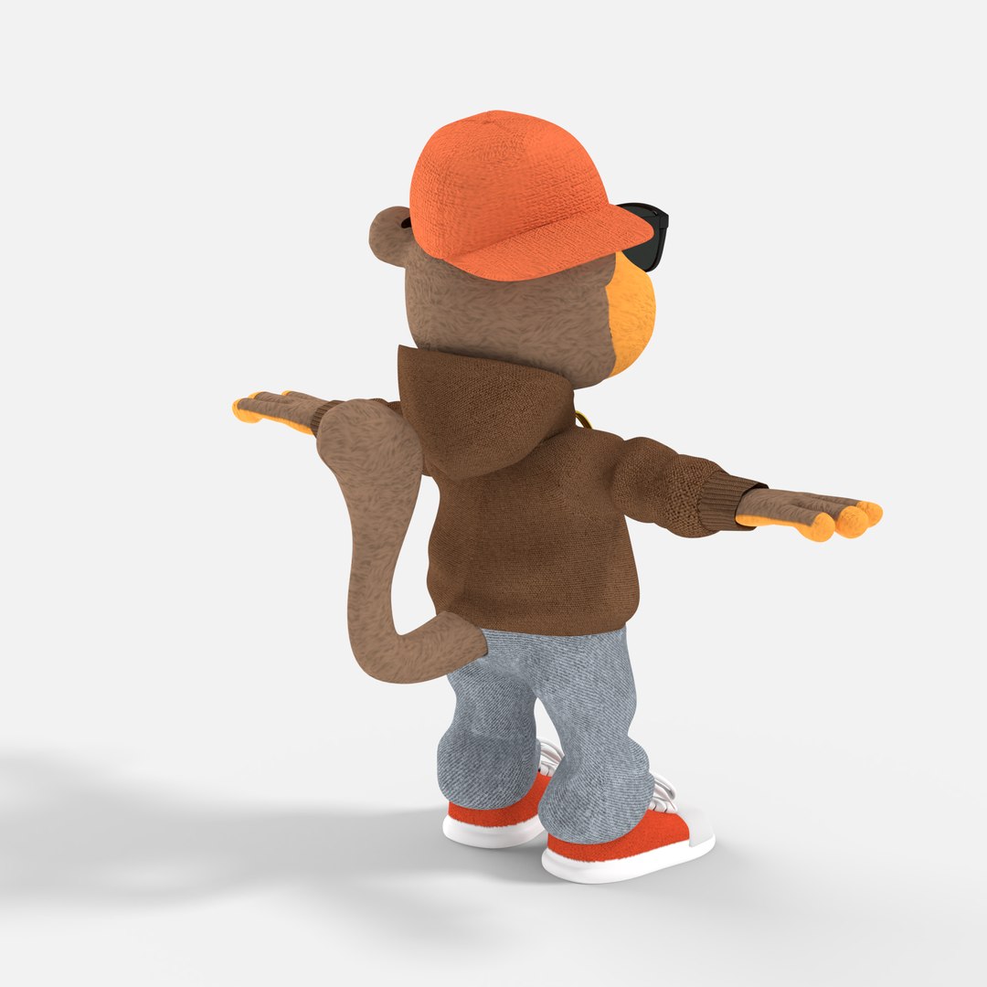 Stylish Cartoon Monkey 3D Model 3D - TurboSquid 2179135