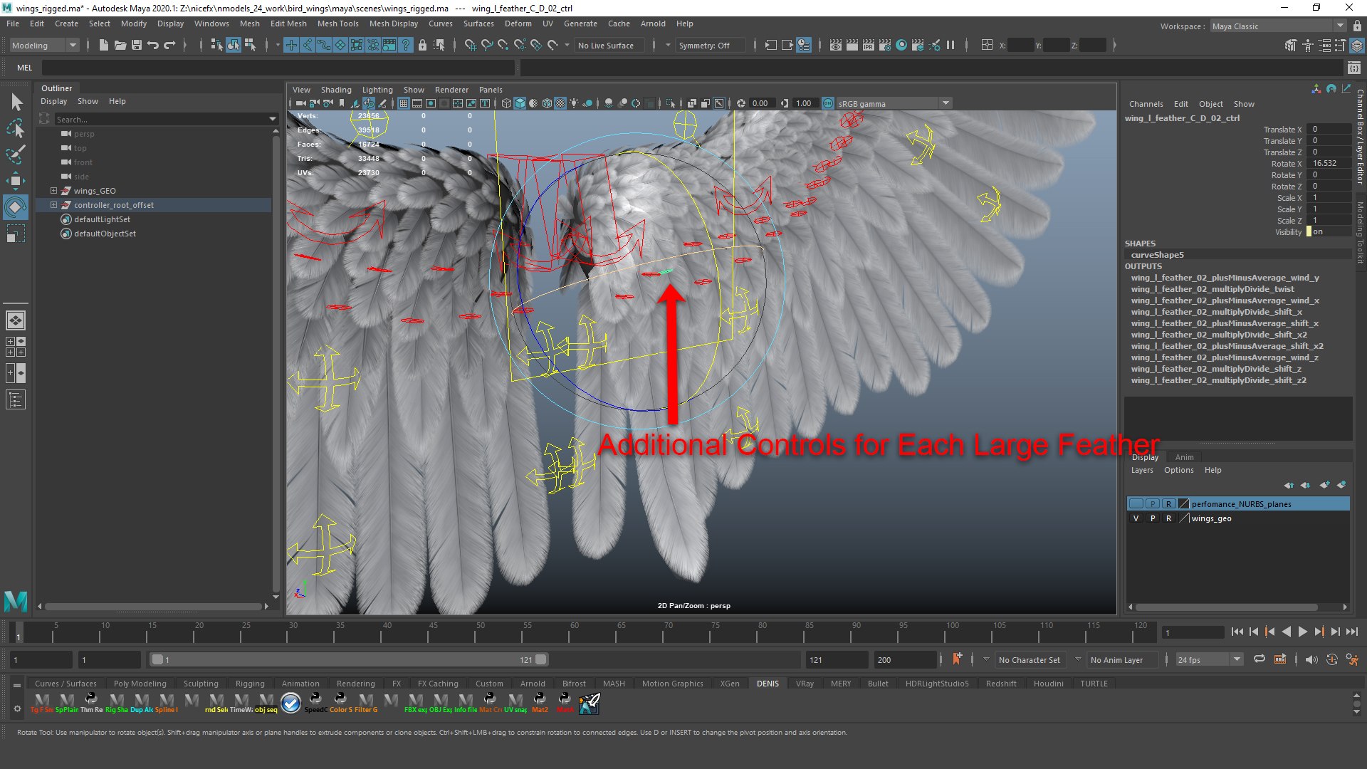 Angel Wings Pro Rigged model - TurboSquid 2177000