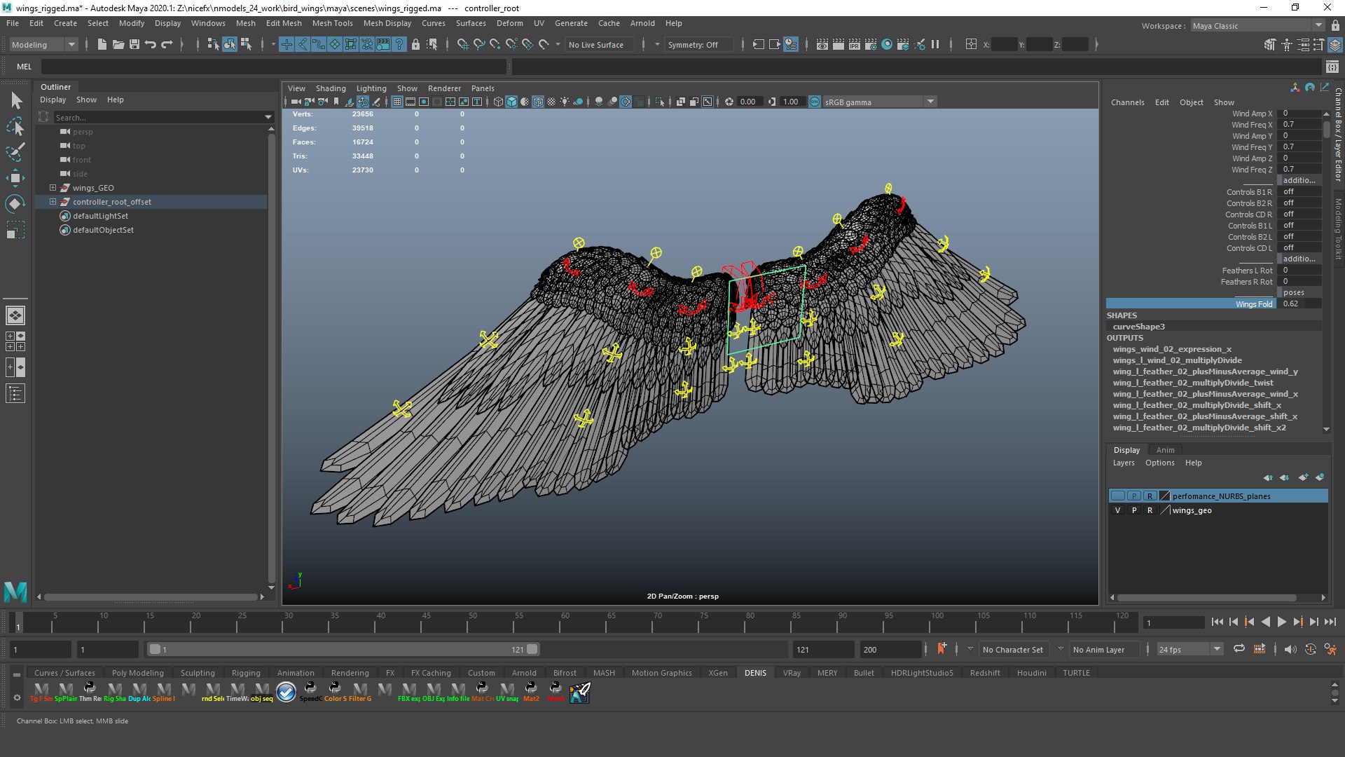 Angel Wings Pro Rigged model - TurboSquid 2177000