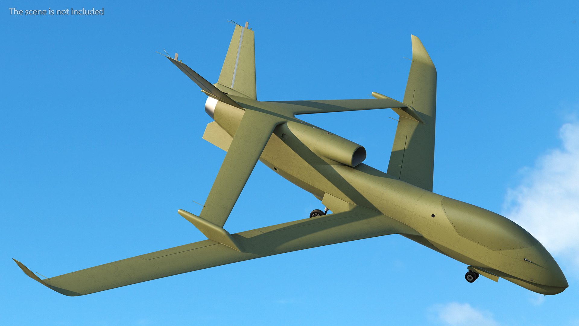 High Altitude Long Endurance Patrol UAV Rigged For Cinema 4D 3D Model ...