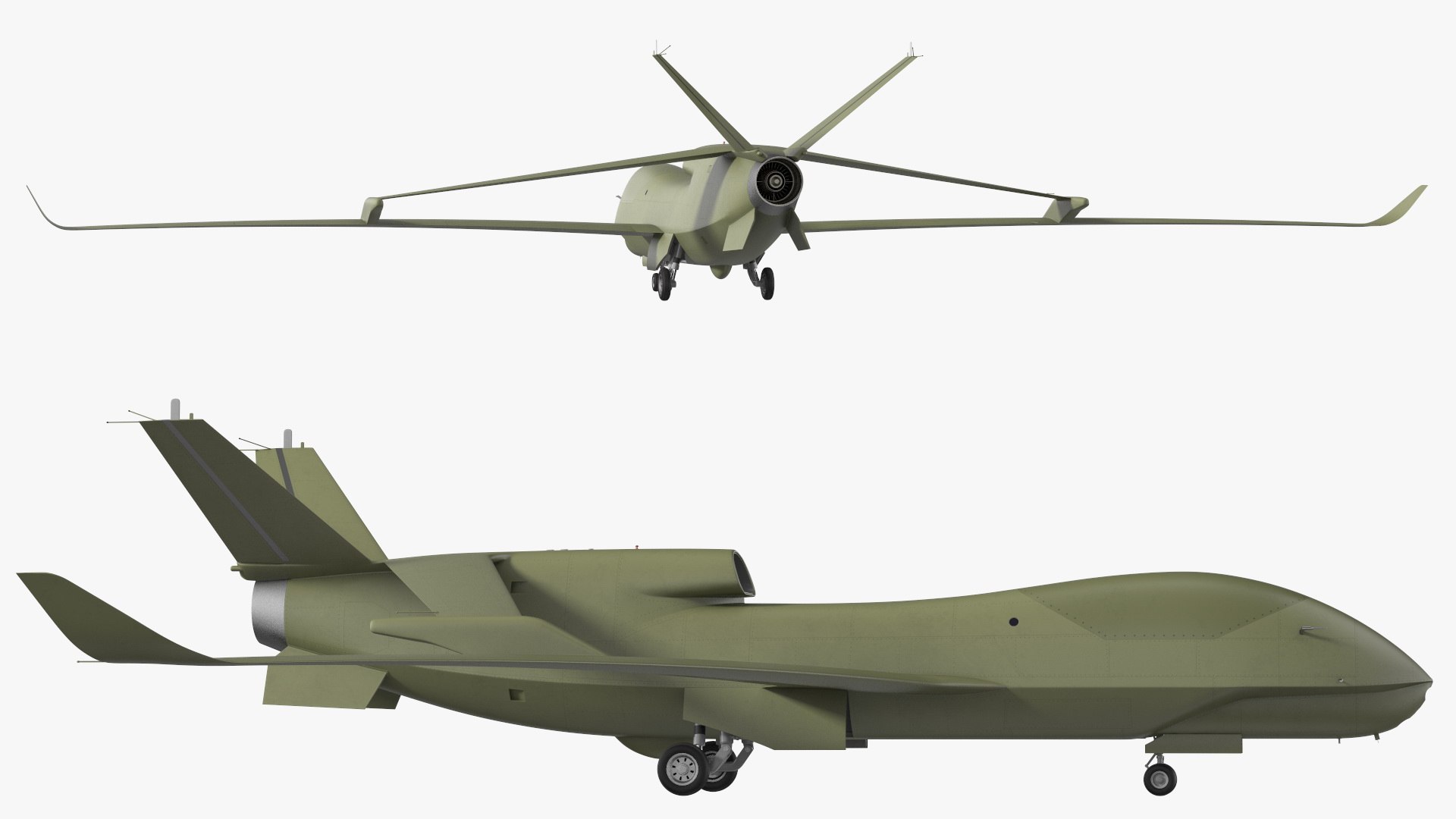 High Altitude Long Endurance Patrol UAV Rigged For Cinema 4D 3D Model ...
