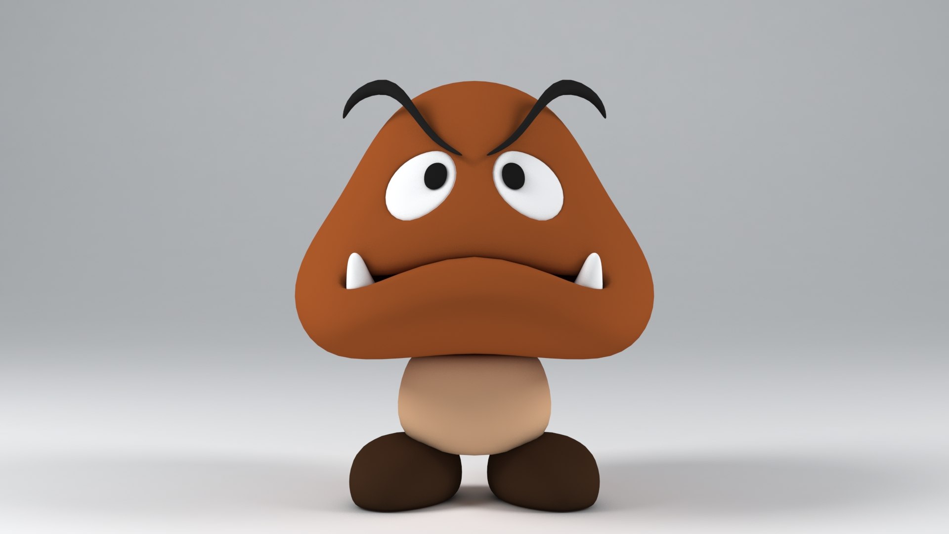 3D Goomba Character Rigged - TurboSquid 1491692