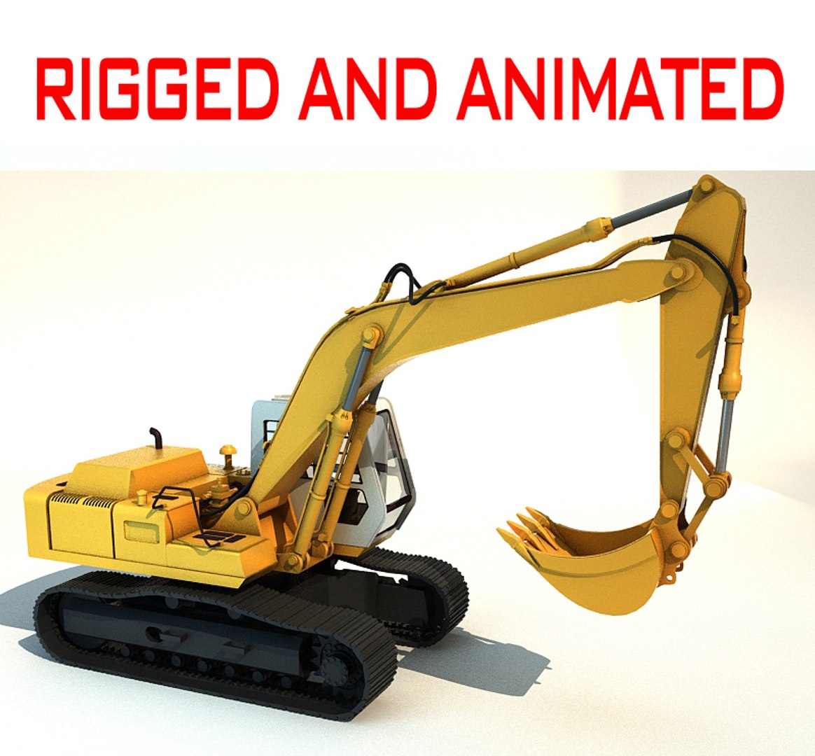 3d Excavator Model