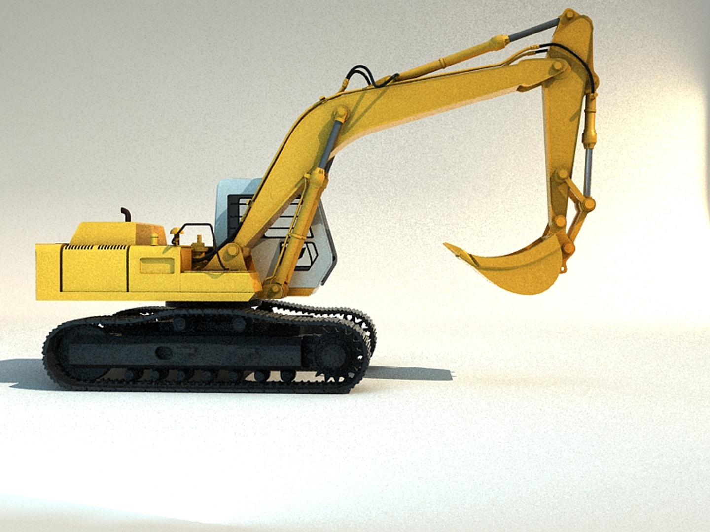 3d Excavator Model