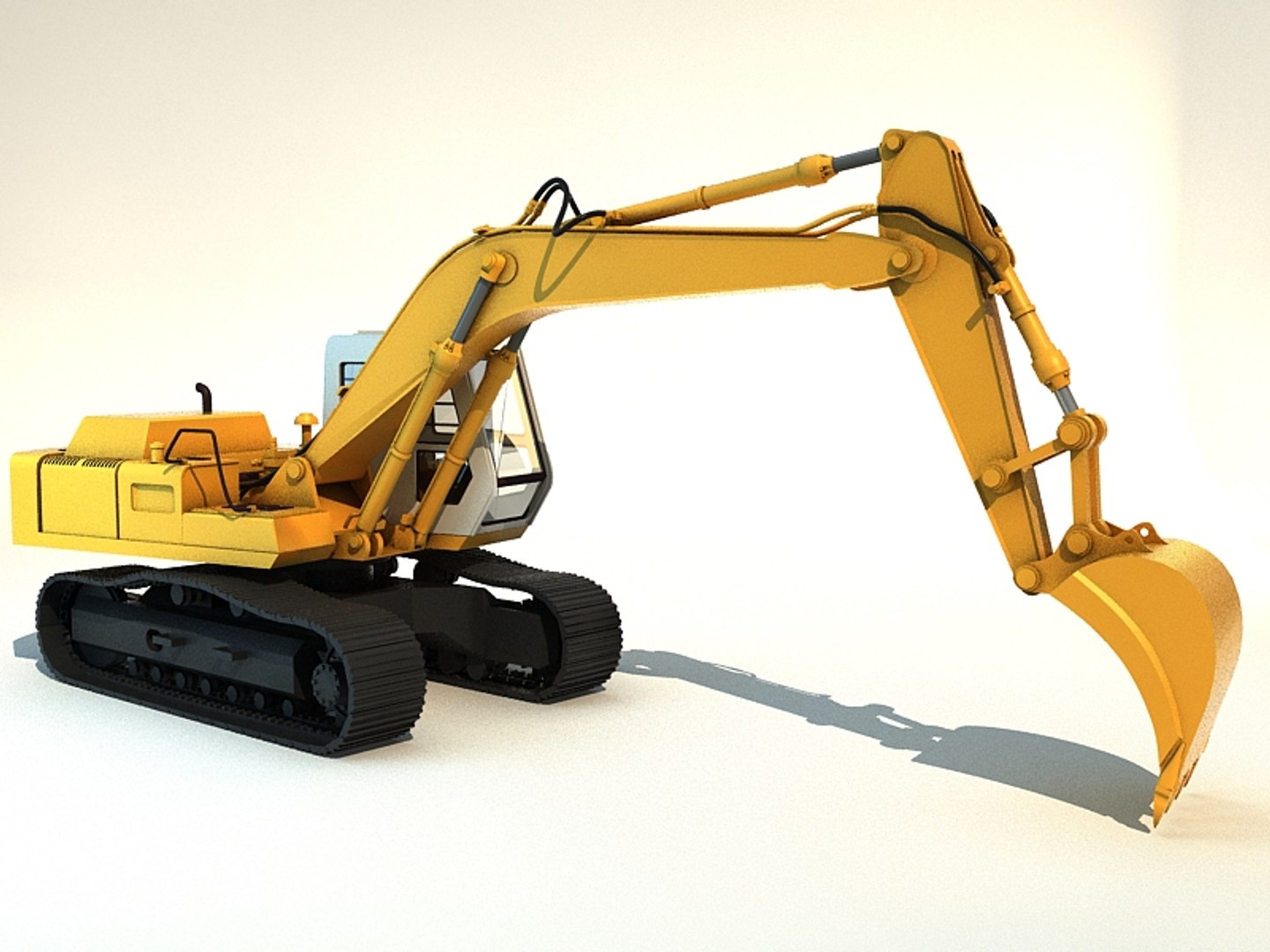 3d Excavator Model