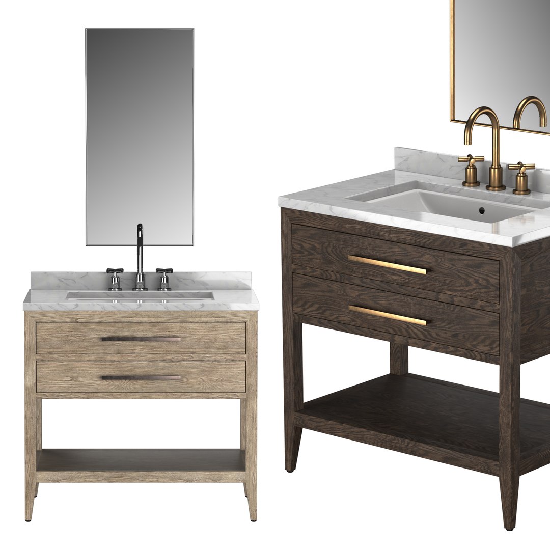 FRENCH CONTEMPORARY SINGLE WASHSTAND Model - TurboSquid 1898177