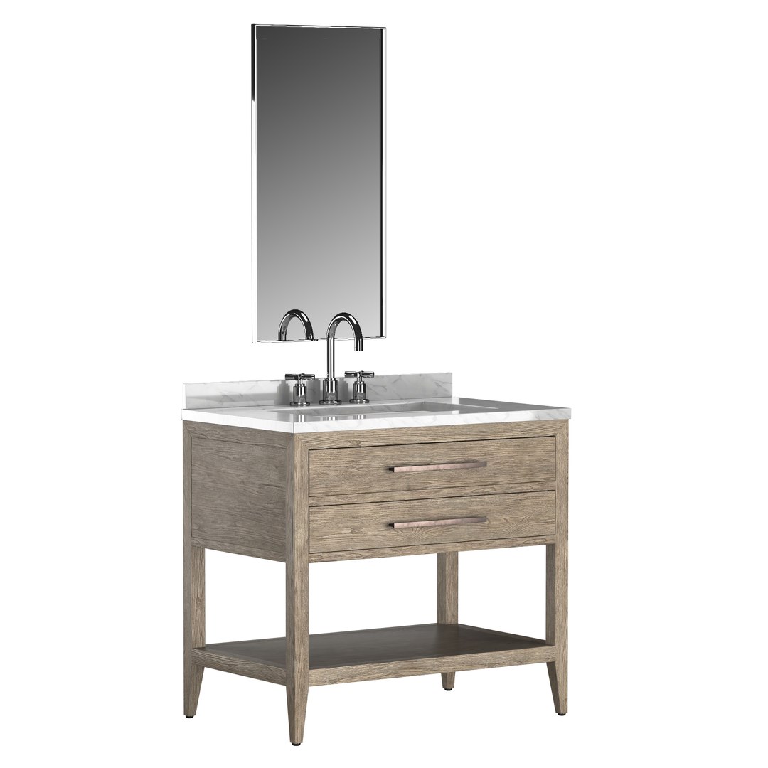 FRENCH CONTEMPORARY SINGLE WASHSTAND model - TurboSquid 1898177