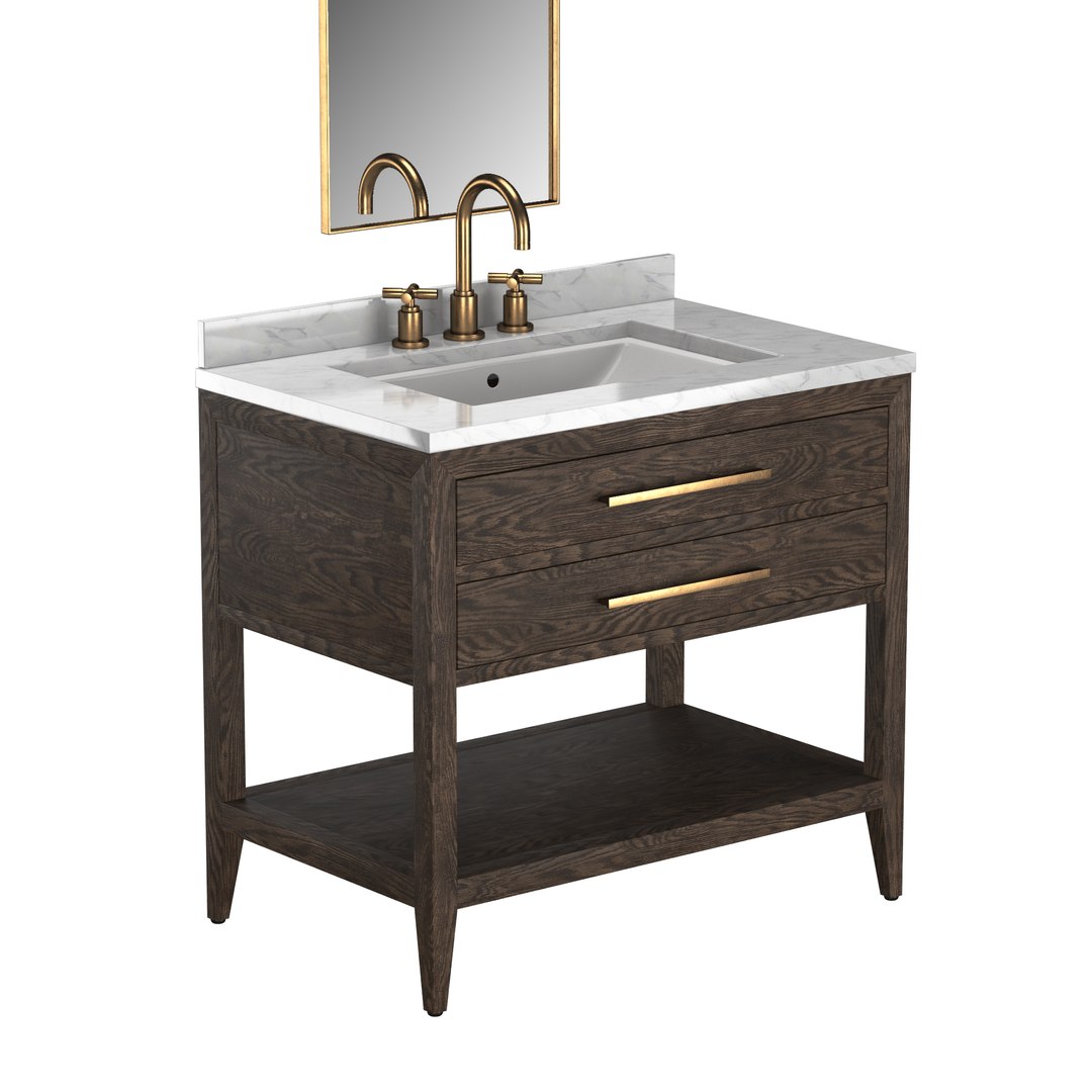 FRENCH CONTEMPORARY SINGLE WASHSTAND Model - TurboSquid 1898177