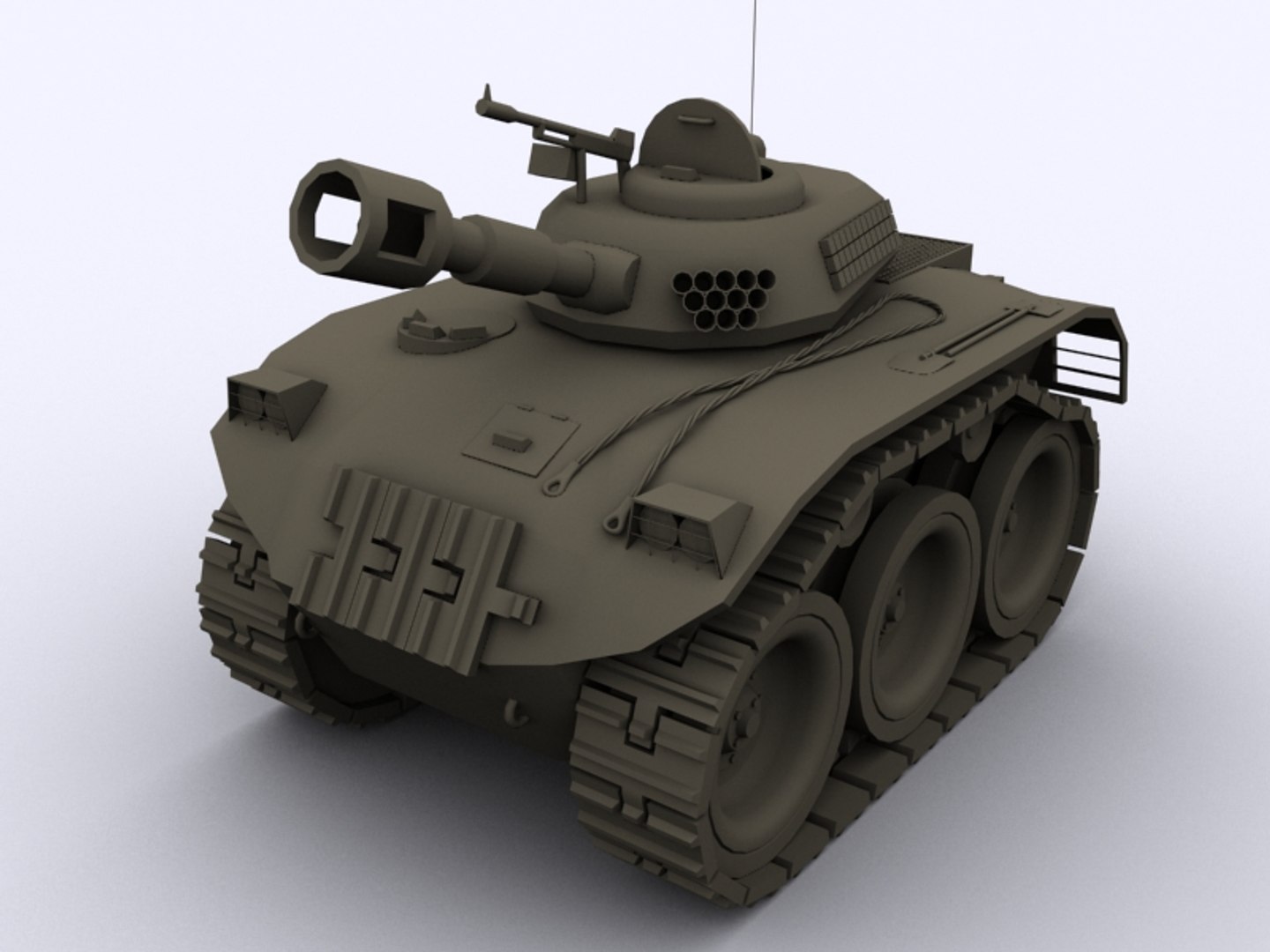Toon Tank 3d Model